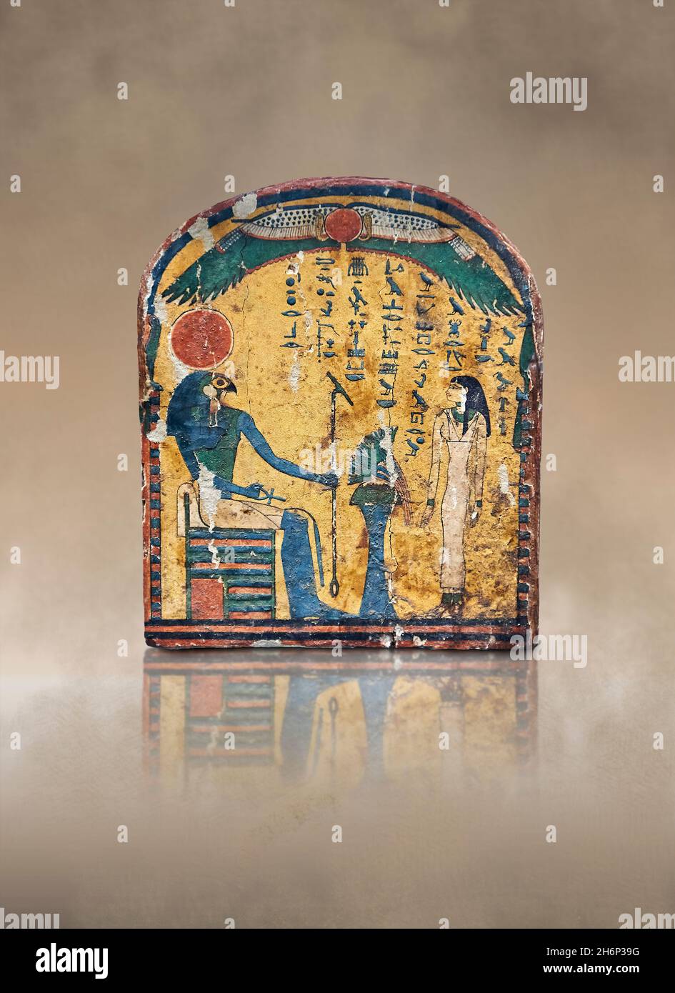 Ancient Egyptian stela of Tj(en)tdiashakhet , 1390-1352, 18th Dynasty ...