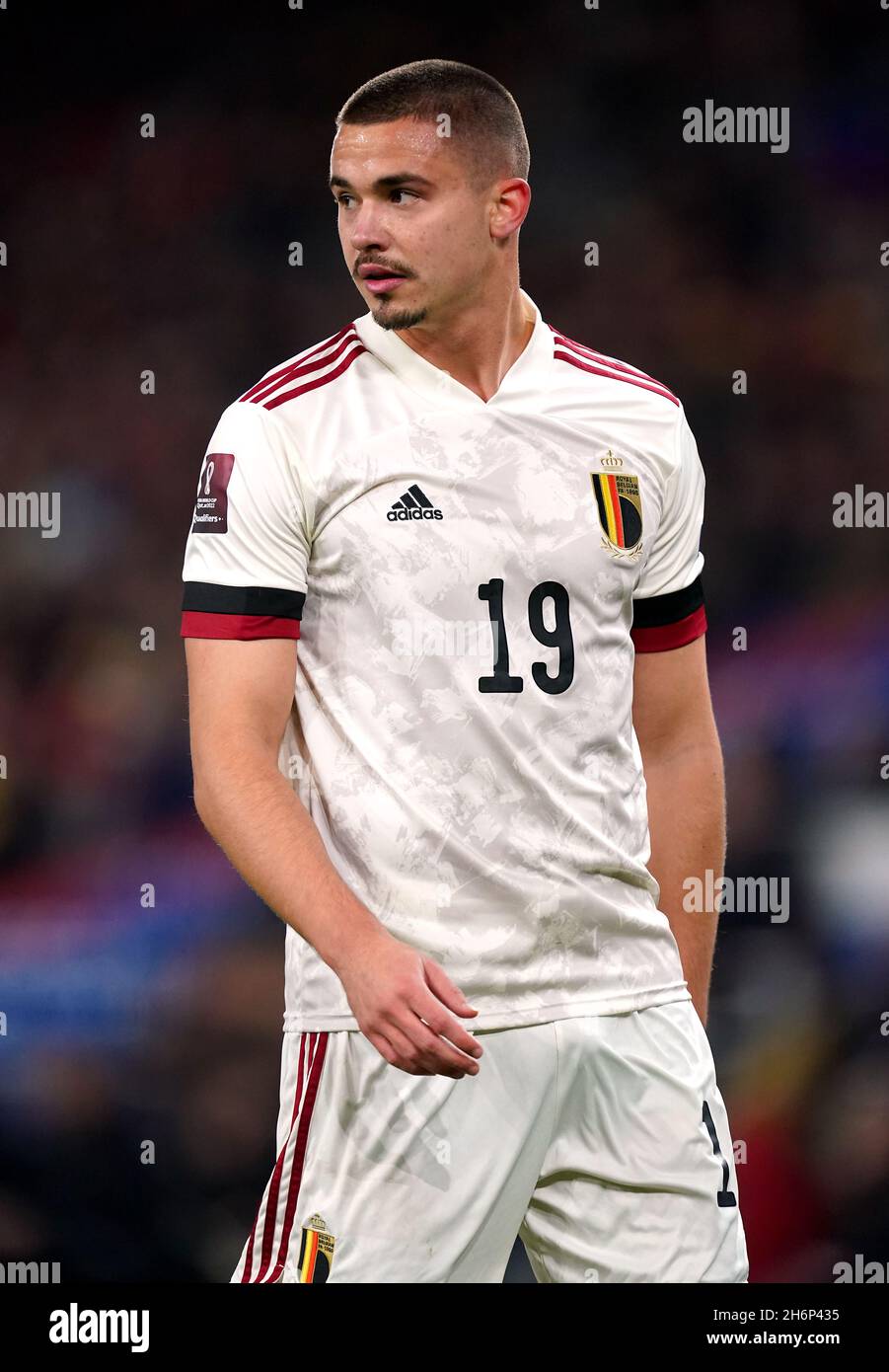 Belgium's Leander Dendoncker during the FIFA World Cup Qualifying match at the Cardiff City ...