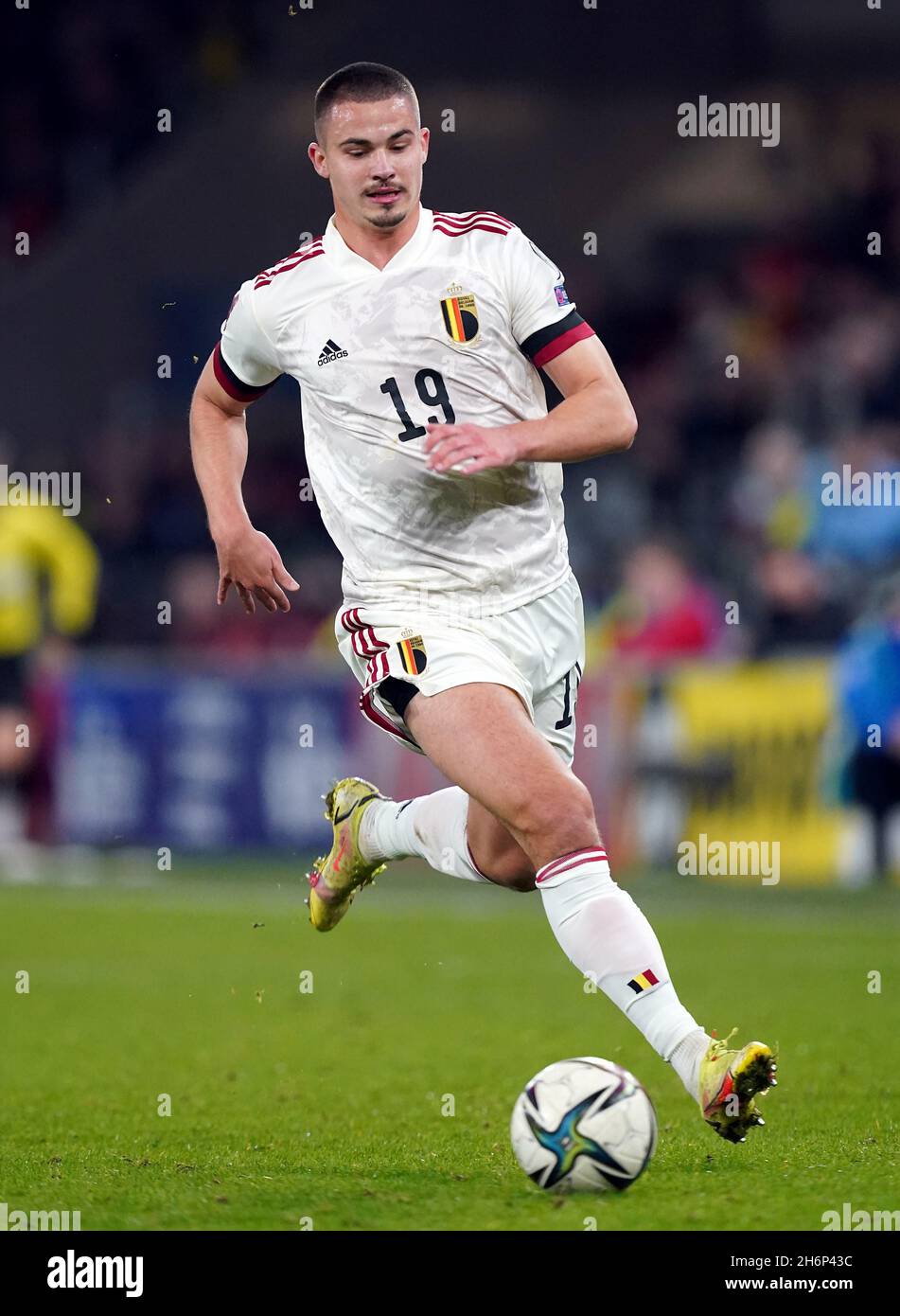 Belgium's Leander Dendoncker during the FIFA World Cup Qualifying match ...