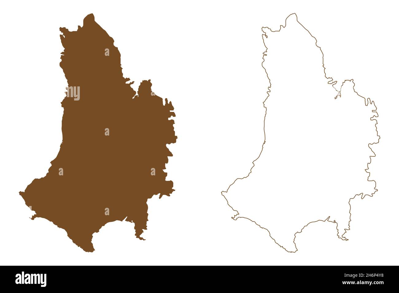 Catanduanes Island Southeast Asia Republic Of The Philippines Map Vector Illustration