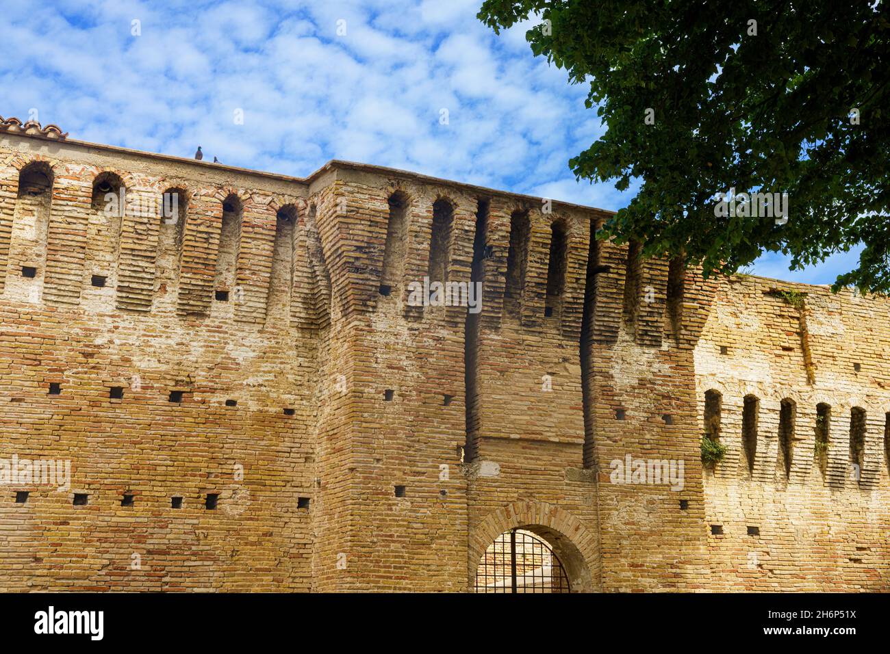 Historic castle of Fano, Pesaro e Urbino province, Marche, Italy Stock ...