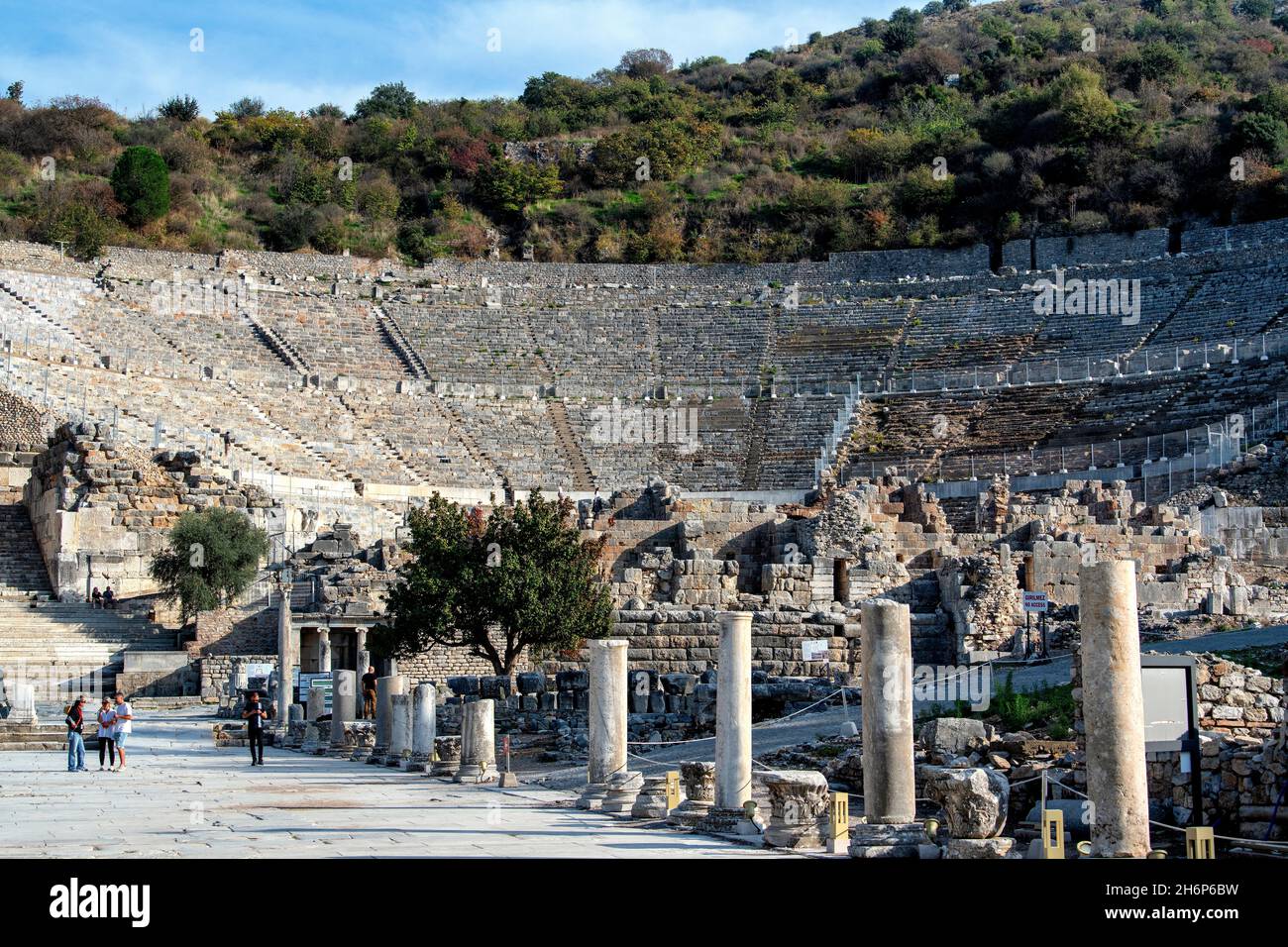 The Grand Theater of Ephesus, an ancient city in Turkey’s Central ...
