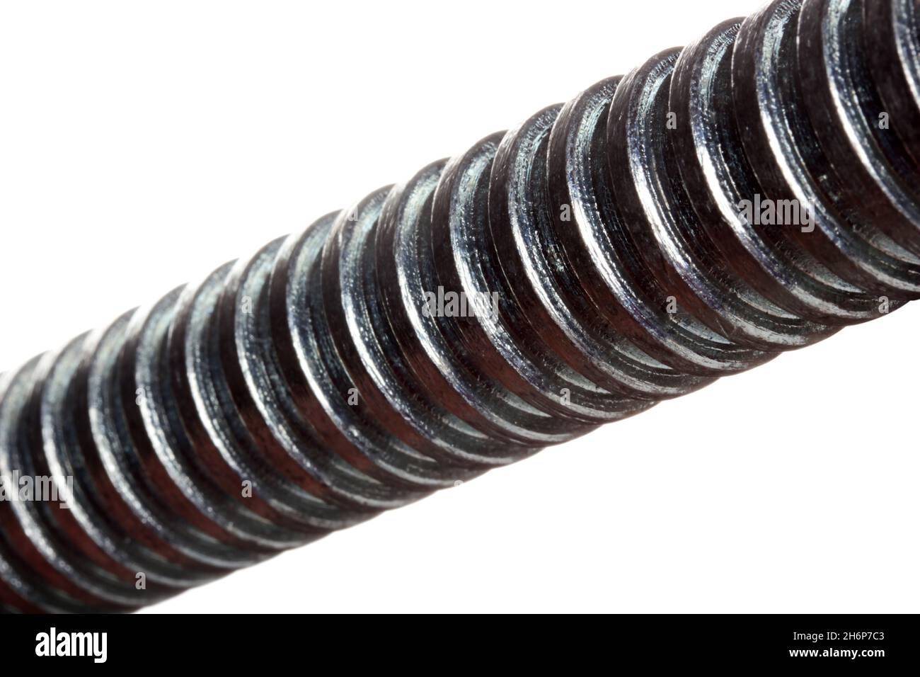 big metal screw on a white background Stock Photo - Alamy