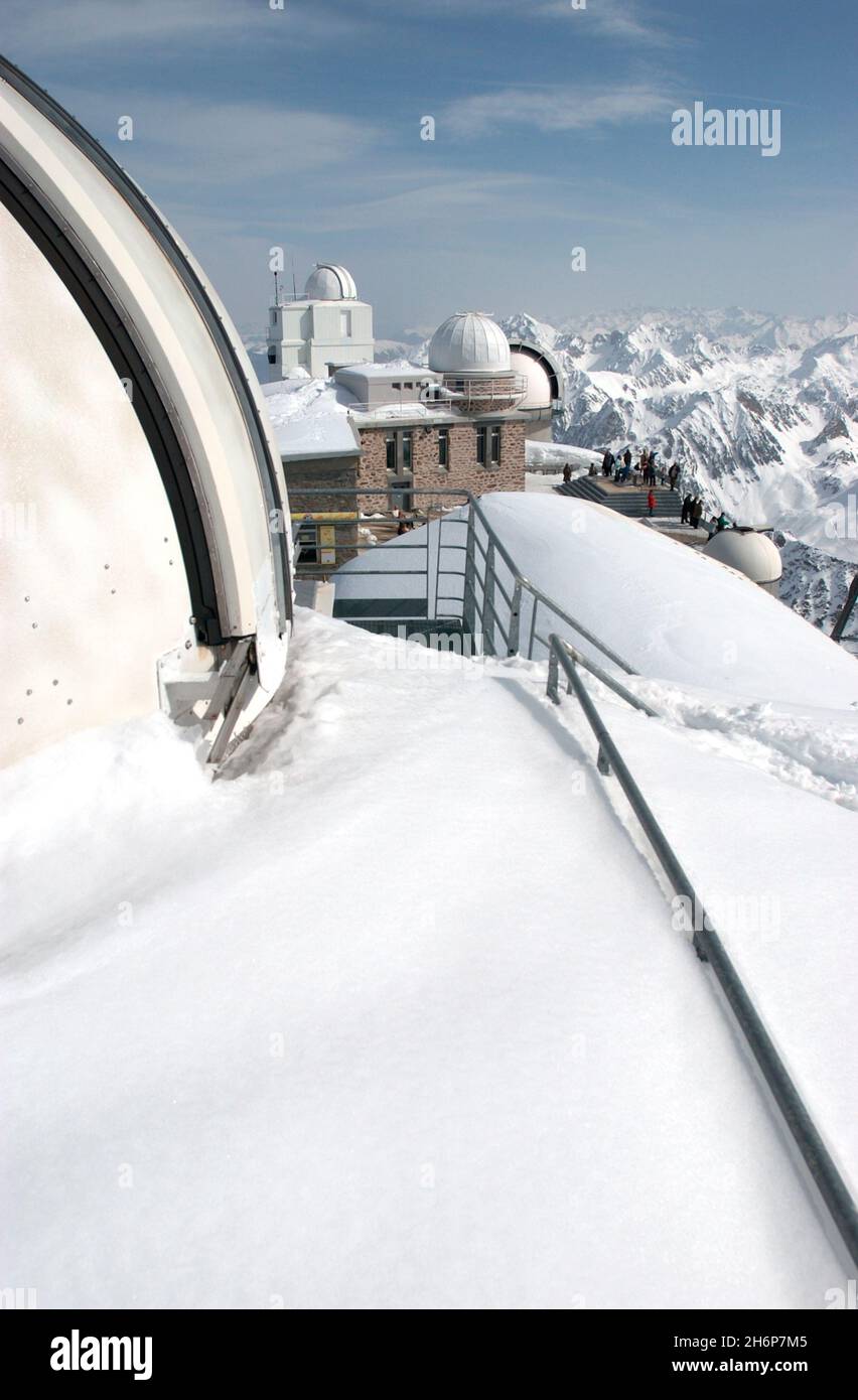FRANCE. HAUTES-PYRENEES (65) THE ASTRONOMICAL OBSERVATORY ON THE PIC DU ...