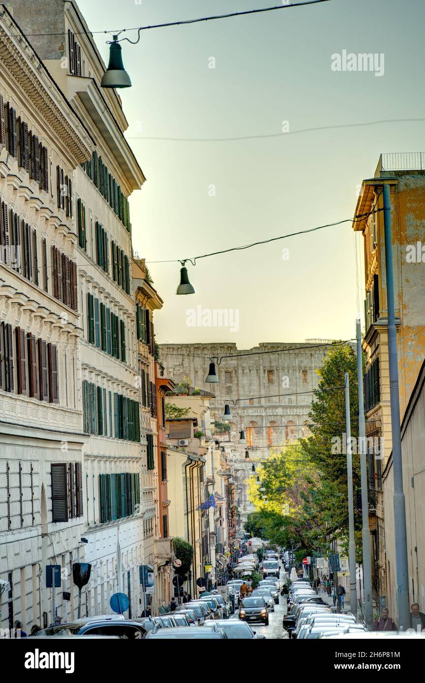 Rome cityscape, HDR Image Stock Photo - Alamy