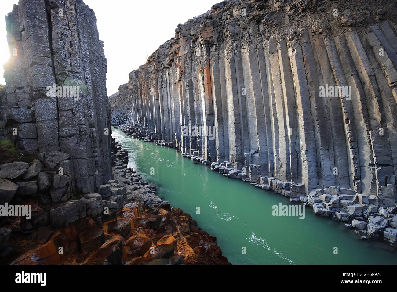 Stuðlagil Canyon in the East of Iceland Stock Photo - Alamy