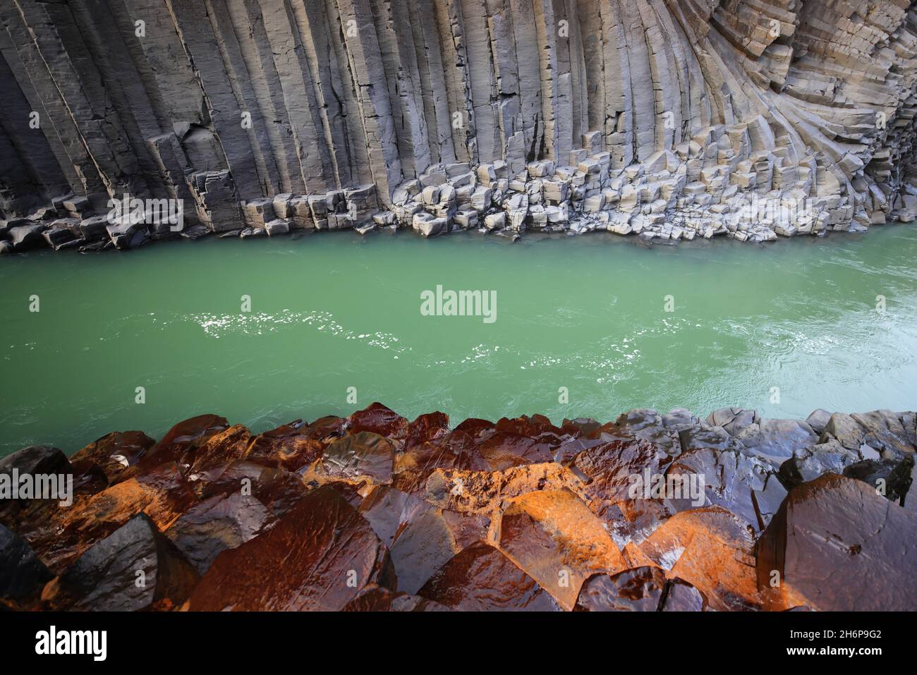 Stuðlagil Canyon in the East of Iceland Stock Photo - Alamy