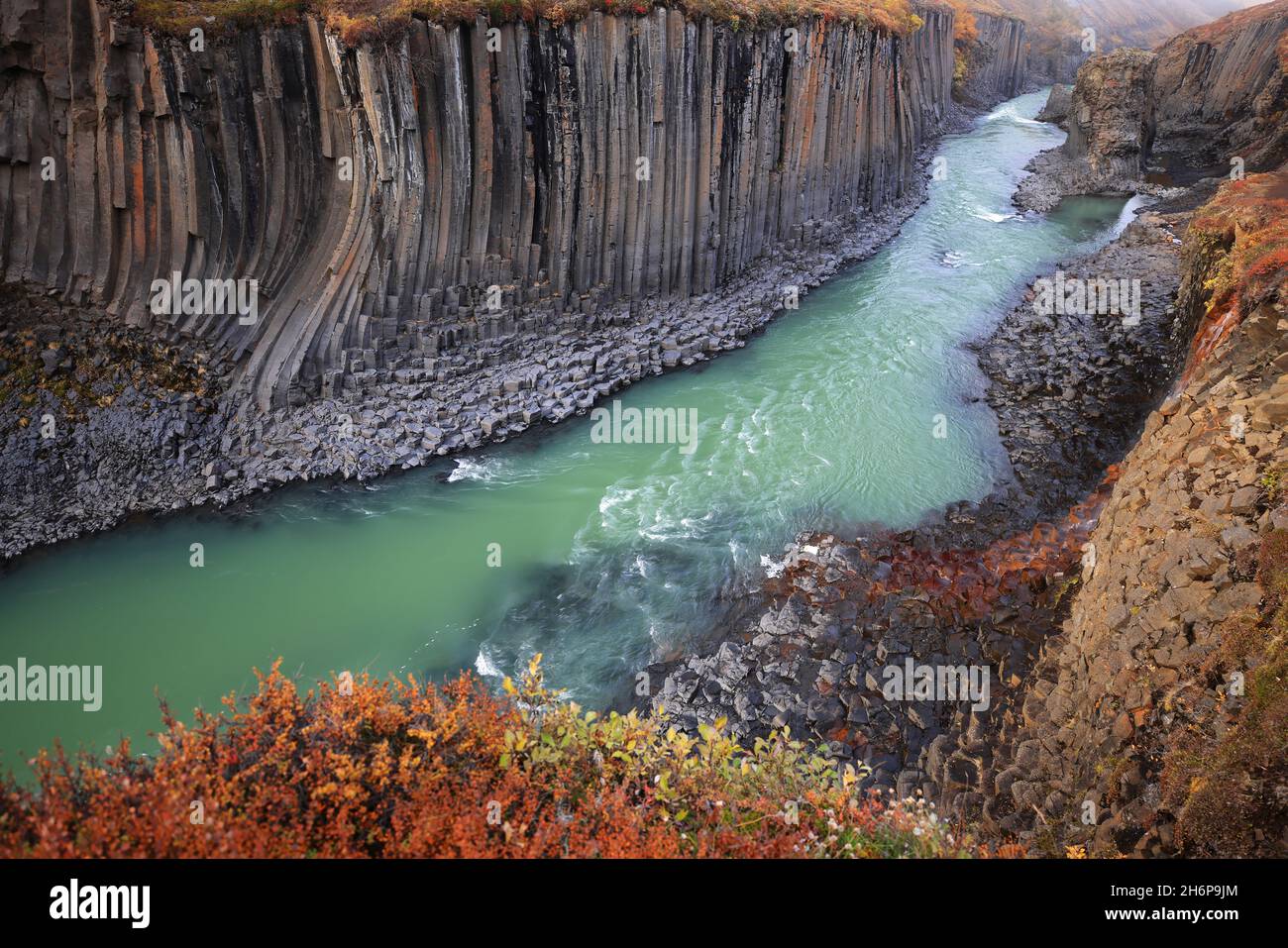 Studlagil basalt canyon in iceland hi-res stock photography and images ...