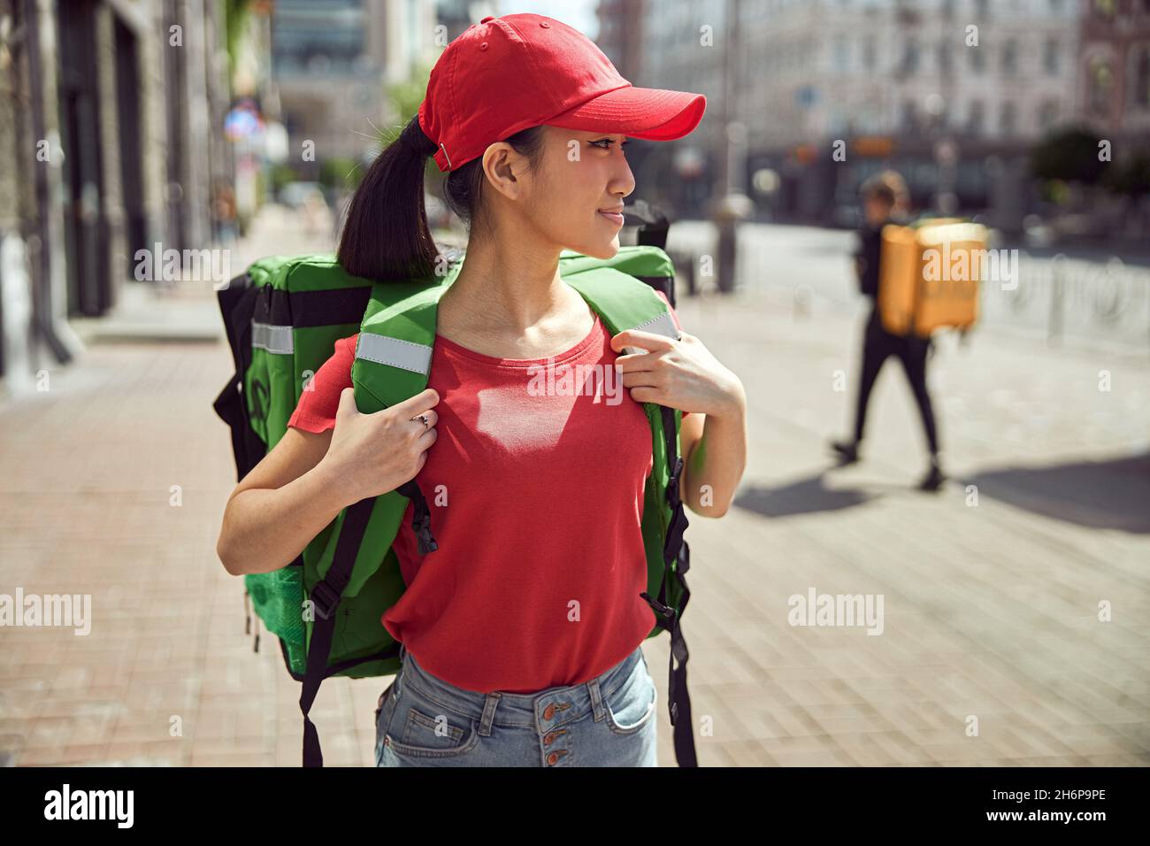 Delivery lady hi-res stock photography and images - Alamy