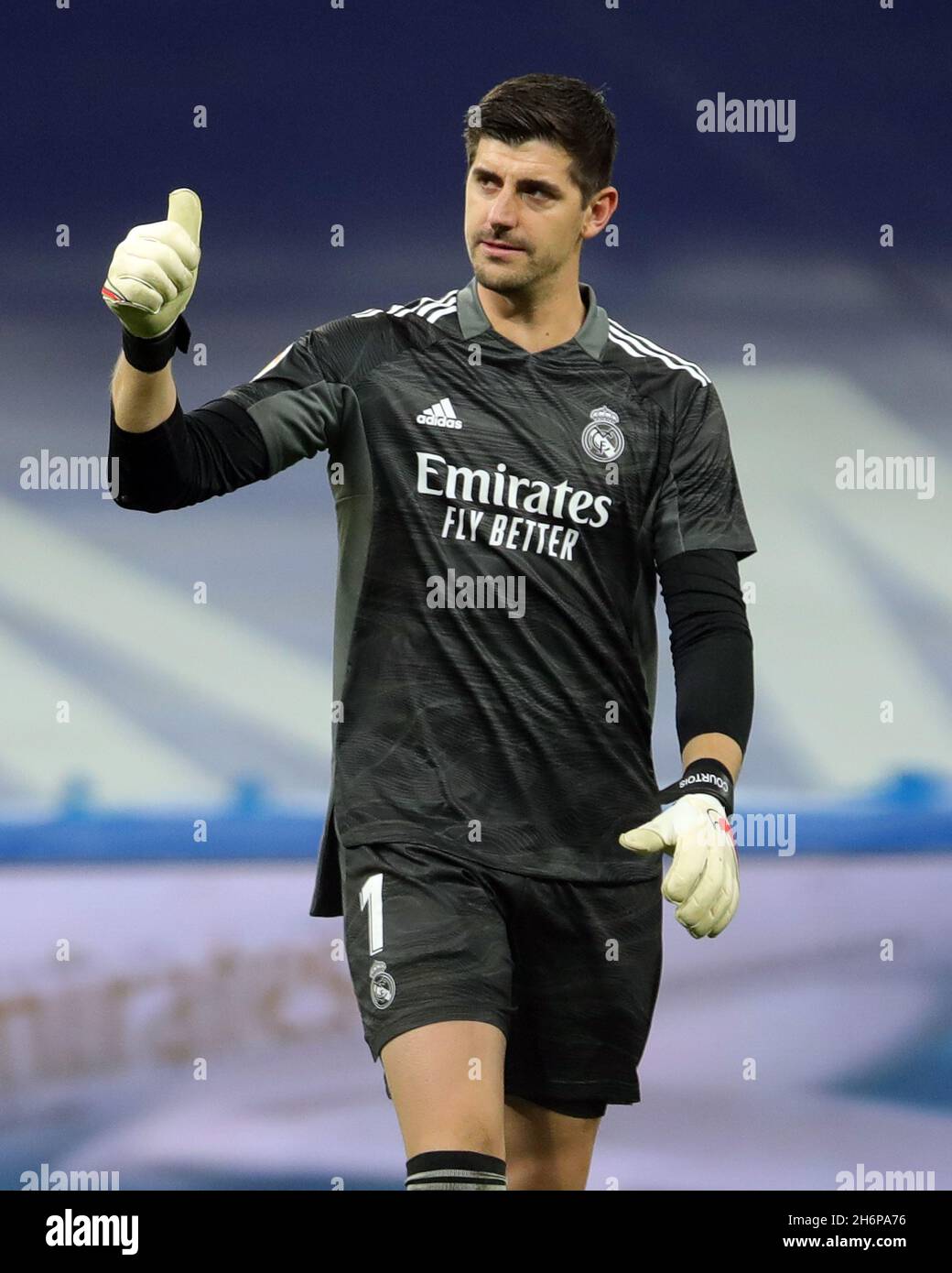Thibaut Courtois of Real Madrid during the La Liga match between Real ...