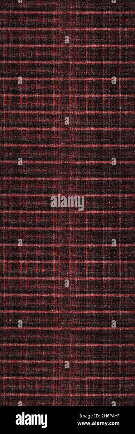 Retro red black buffalo plaid check seamless border pattern ...