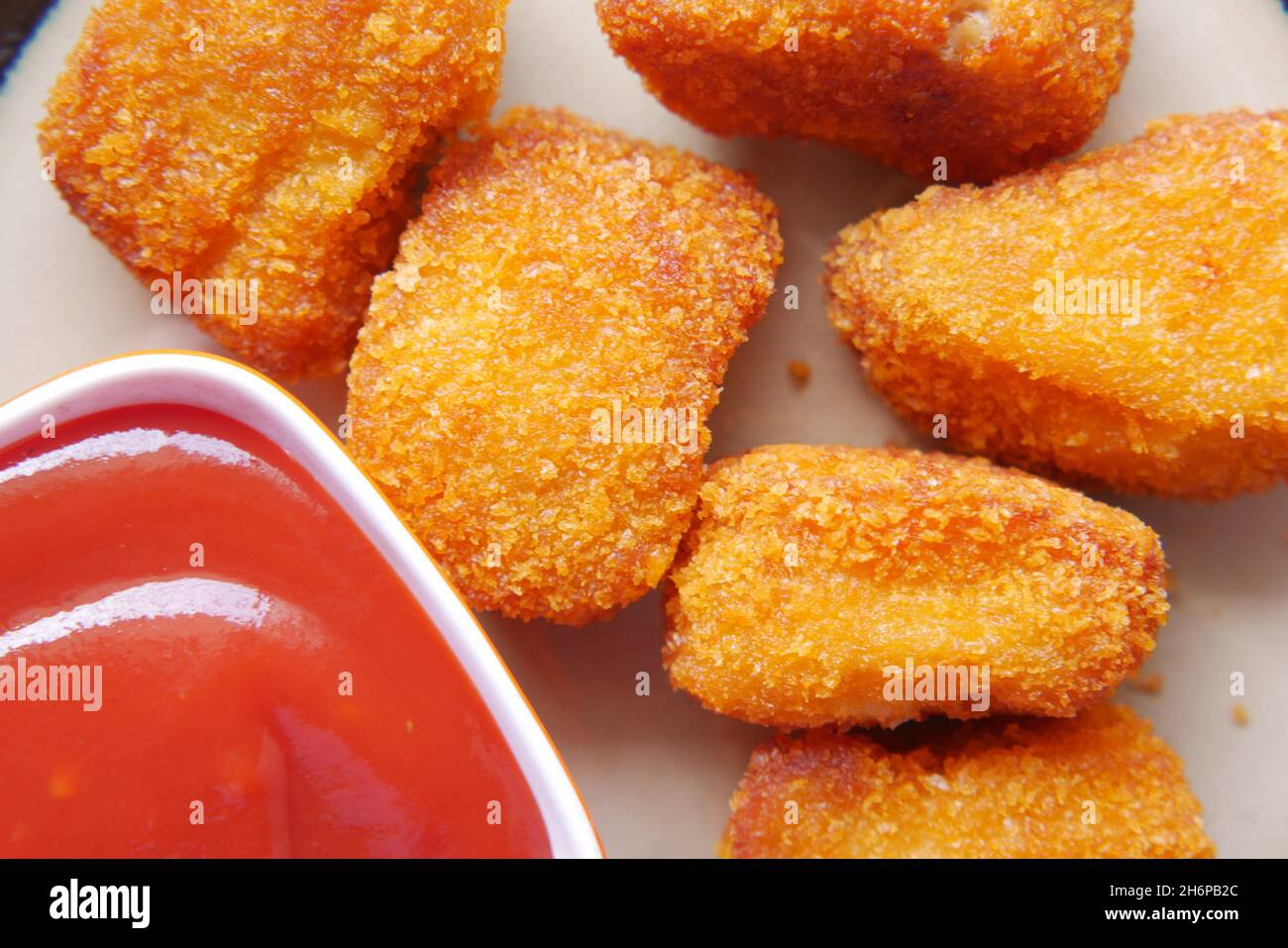 Close up chicken nugget sauce hi-res stock photography and images - Alamy