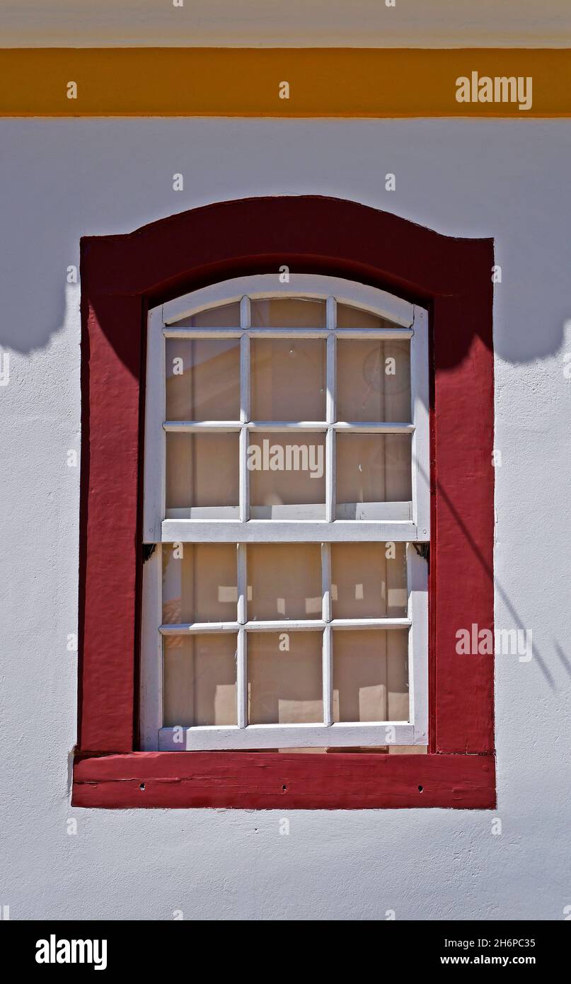 Colonial window in Sao Joao del Rei, Brazil Stock Photo - Alamy