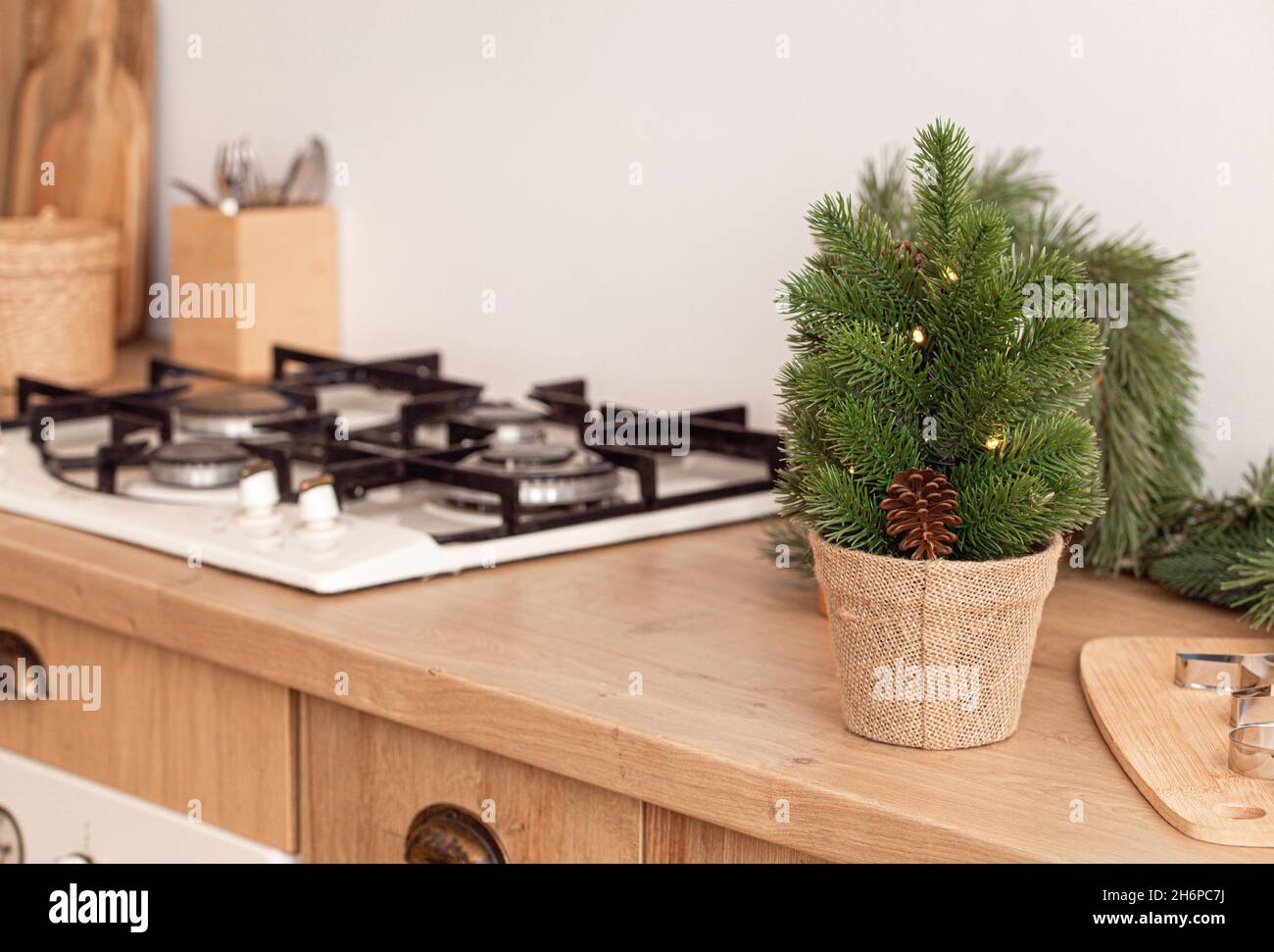 Tools for Christmas baking background Stock Photo - Alamy