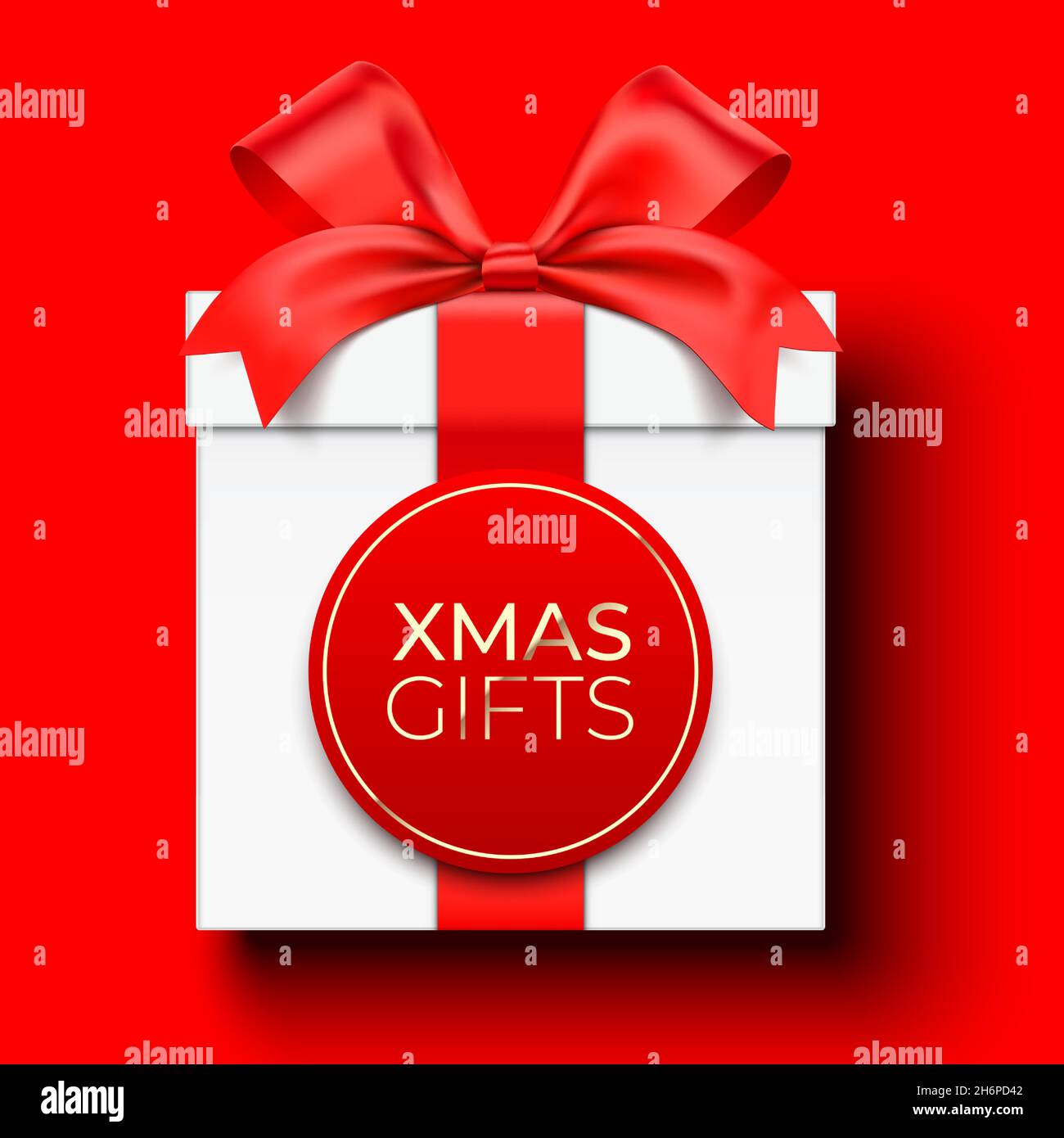 Christmas sale red wrapped Stock Vector Images - Alamy