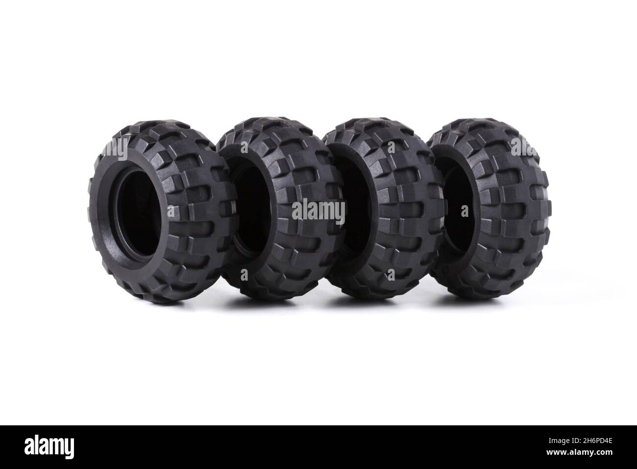 Rubber tires for kids toy car isolated on white Stock Photo - Alamy