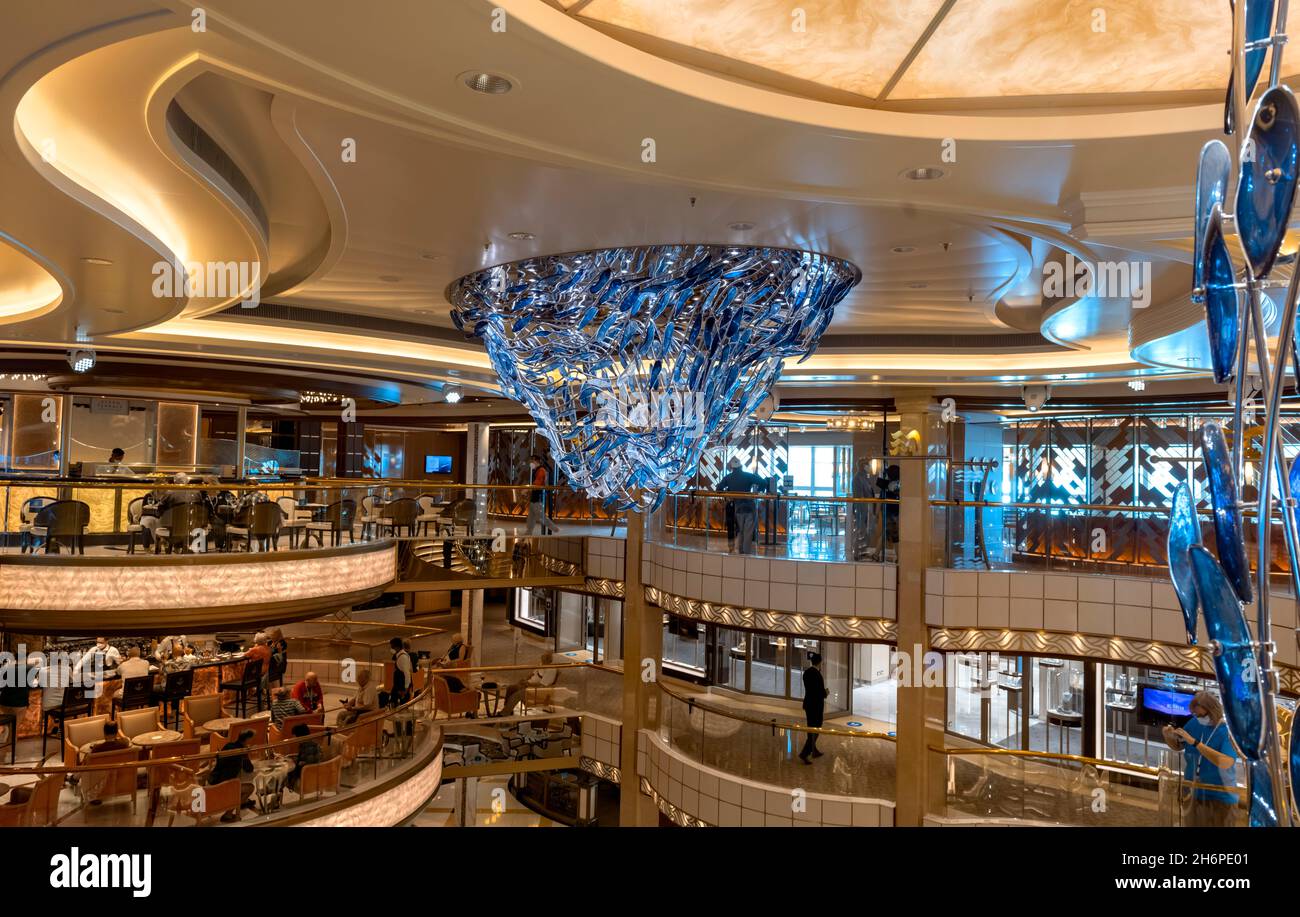 Sky Princess cruise ship interior Stock Photo - Alamy
