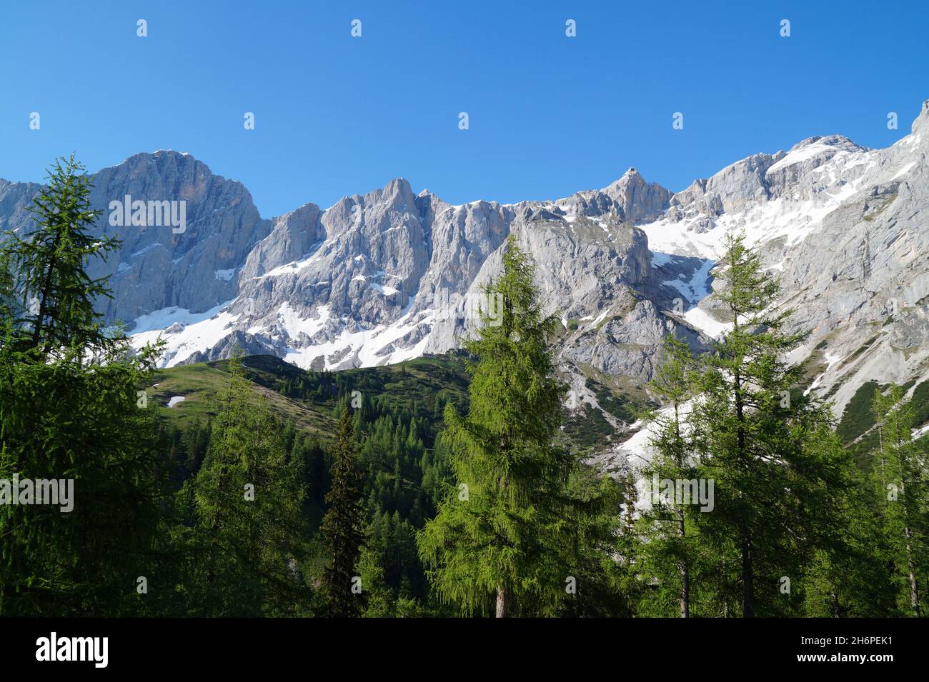 beautiful alpine landscape of the Schaldming-Dachstein region in ...