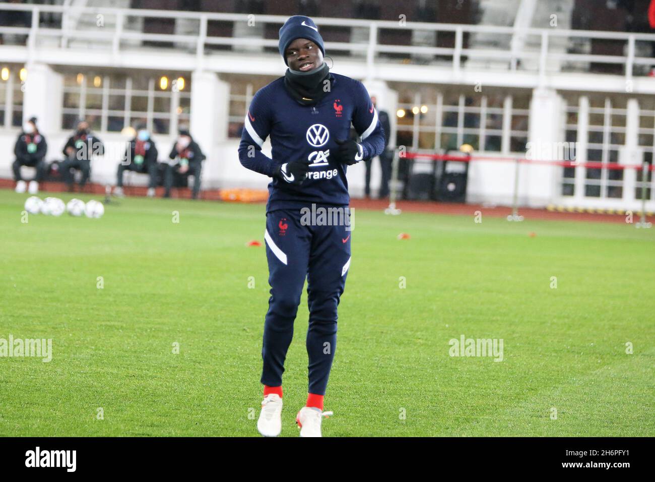 N'Golo Kante of France warms up during the FIFA World Cup 2022 ...