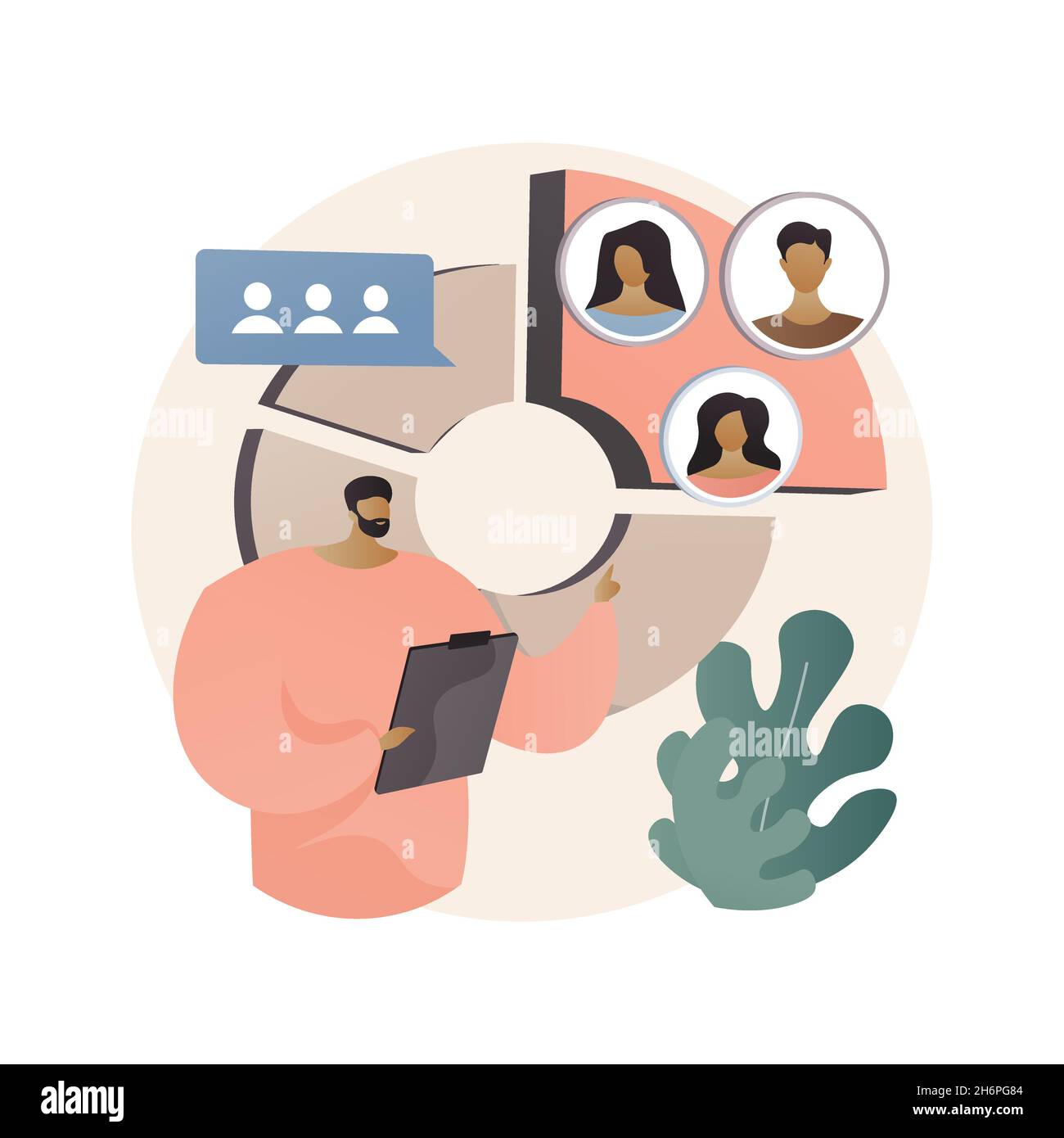 Audience Segmentation Abstract Concept Vector Illustration Stock Vector Image And Art Alamy