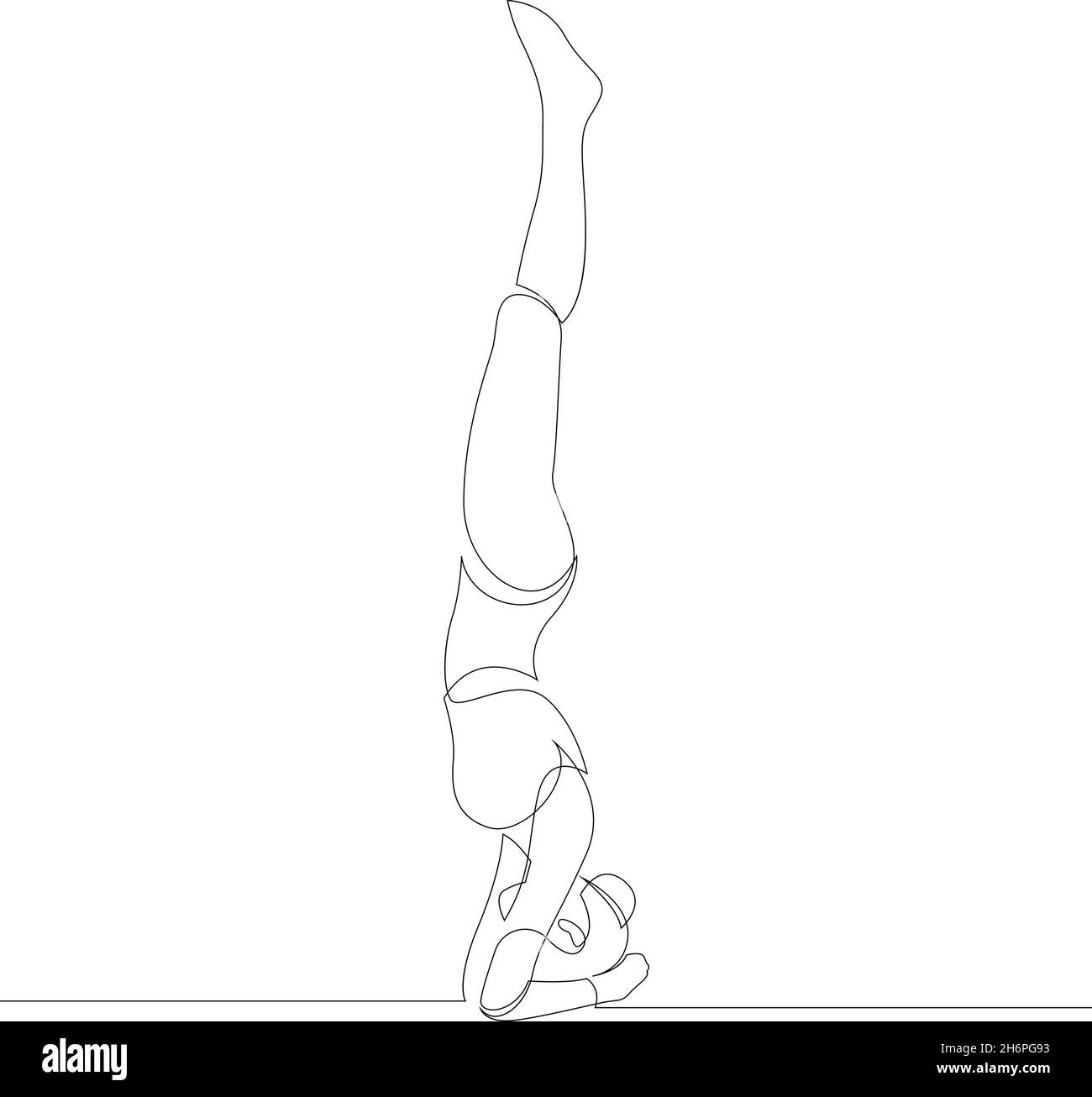 Shirshasana pose Stock Vector Images - Alamy