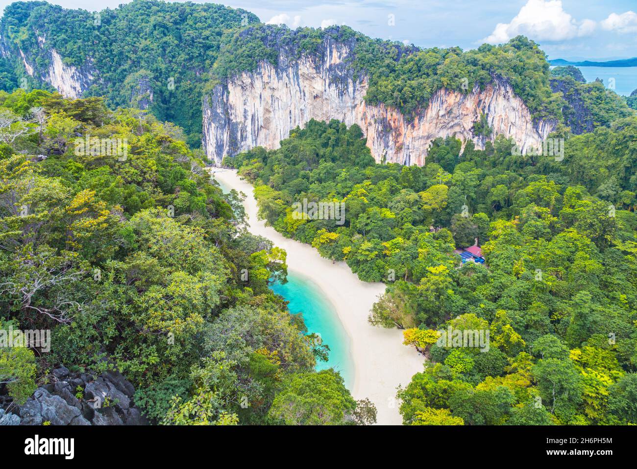 Koh Hong island view point to Beautiful scenery view 360 degree at ...