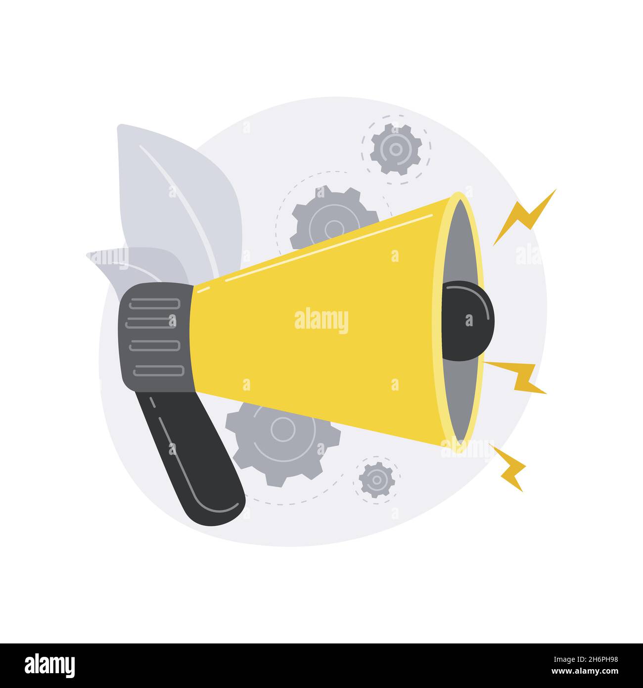 Attention abstract concept vector illustration Stock Vector Image & Art ...