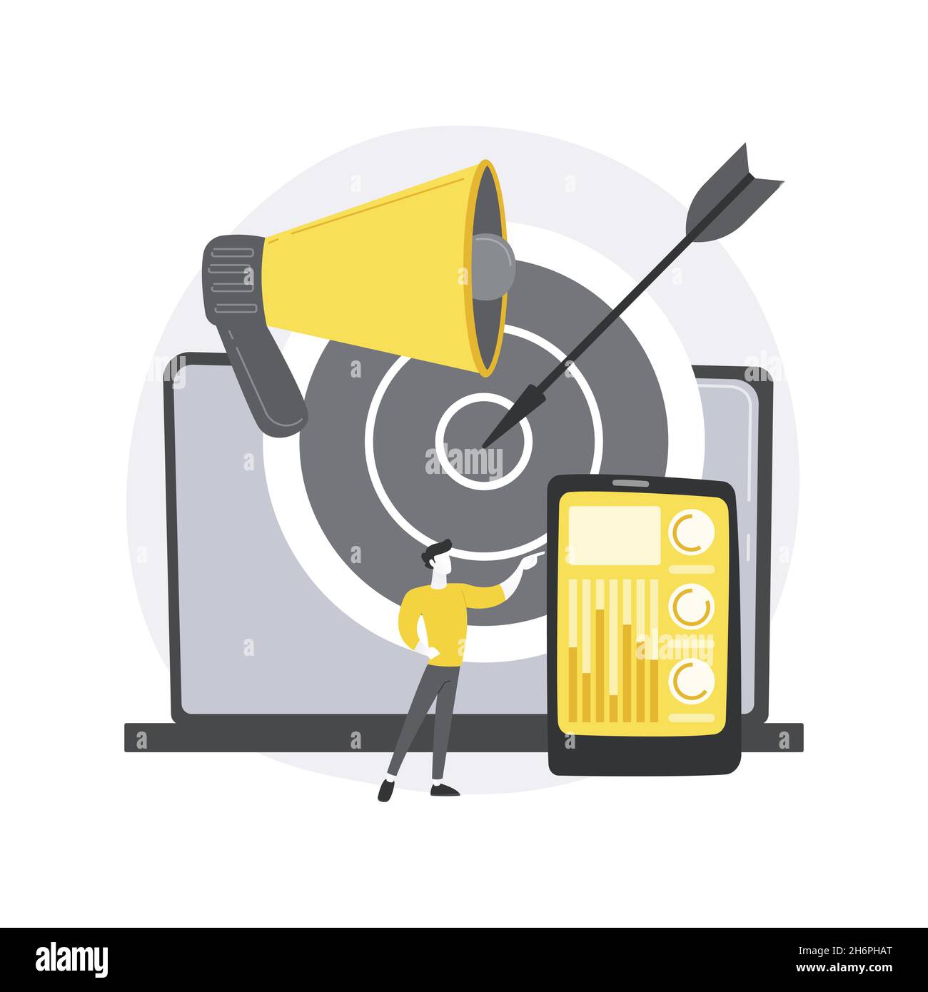 Content marketing abstract concept vector illustration Stock Vector ...