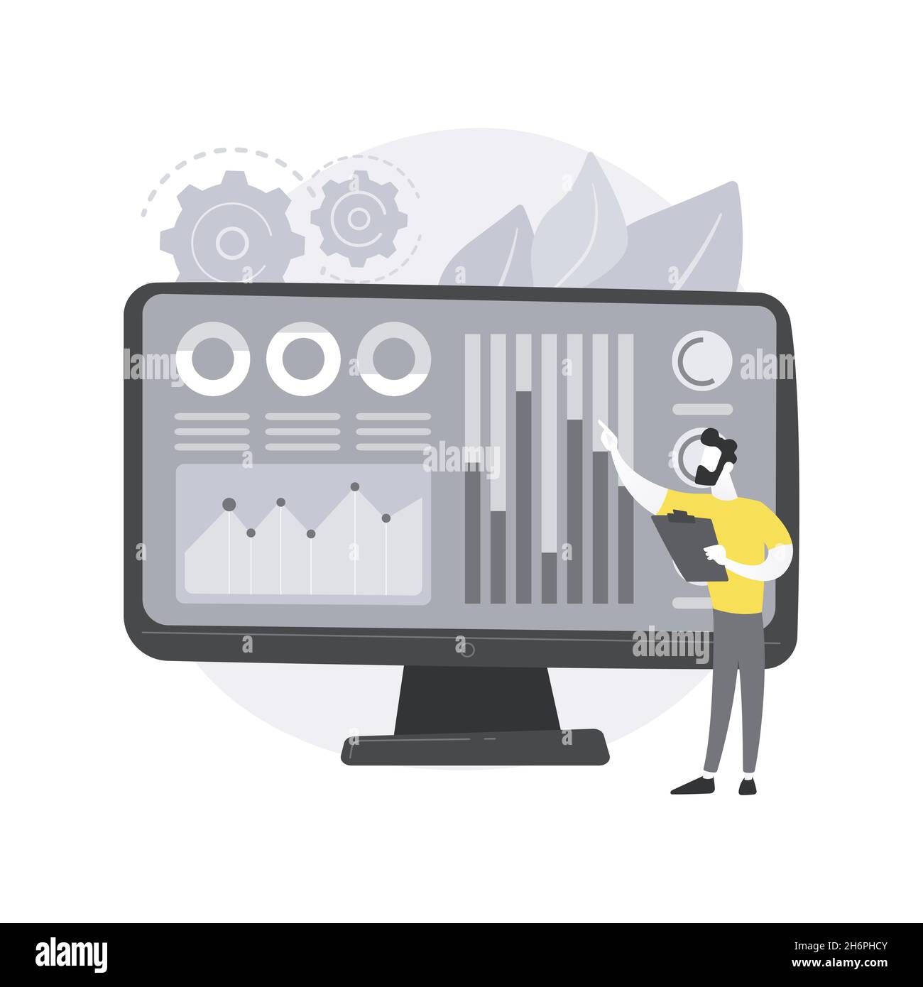 Social media dashboard abstract concept vector illustration Stock ...