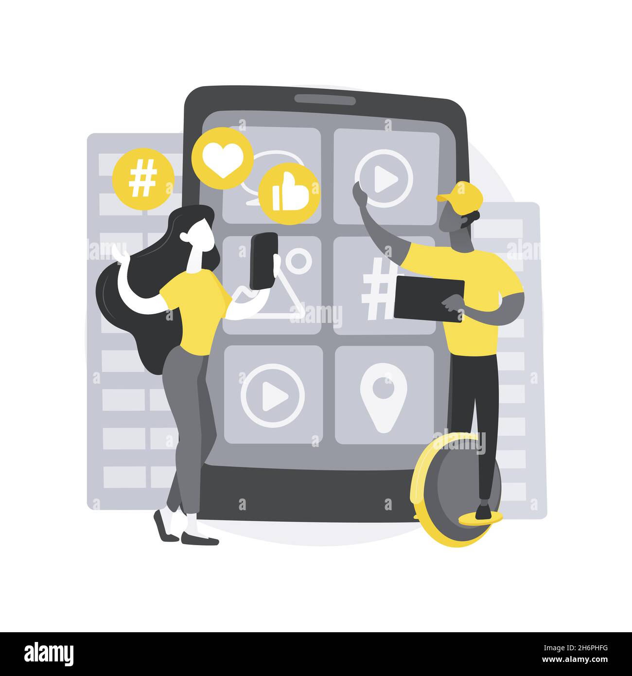 Generation Z abstract concept vector illustration Stock Vector Image ...