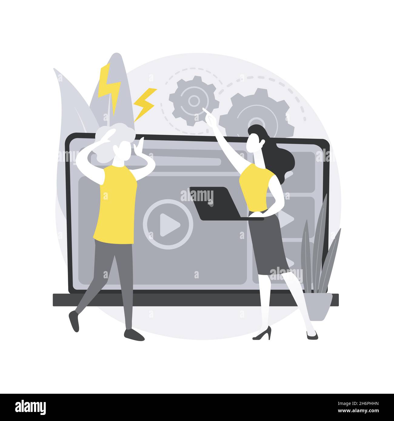 Generation gap technology Stock Vector Images - Alamy