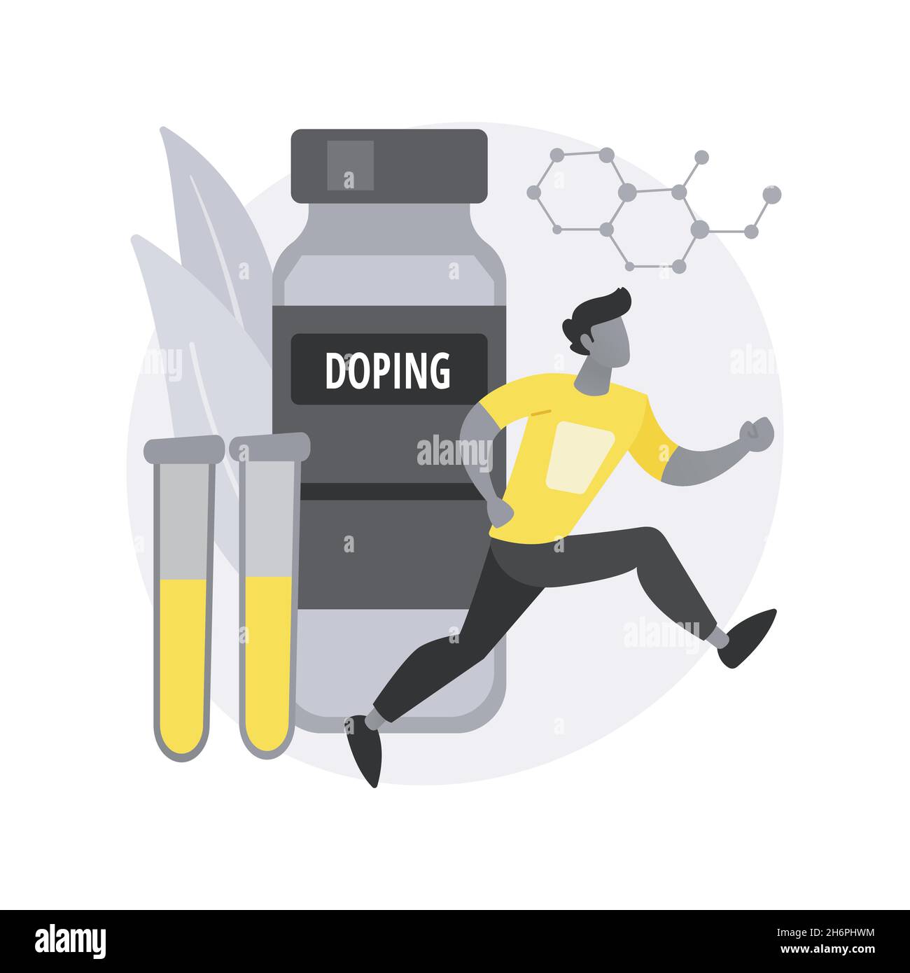 Doping test abstract concept vector illustration Stock Vector Image ...