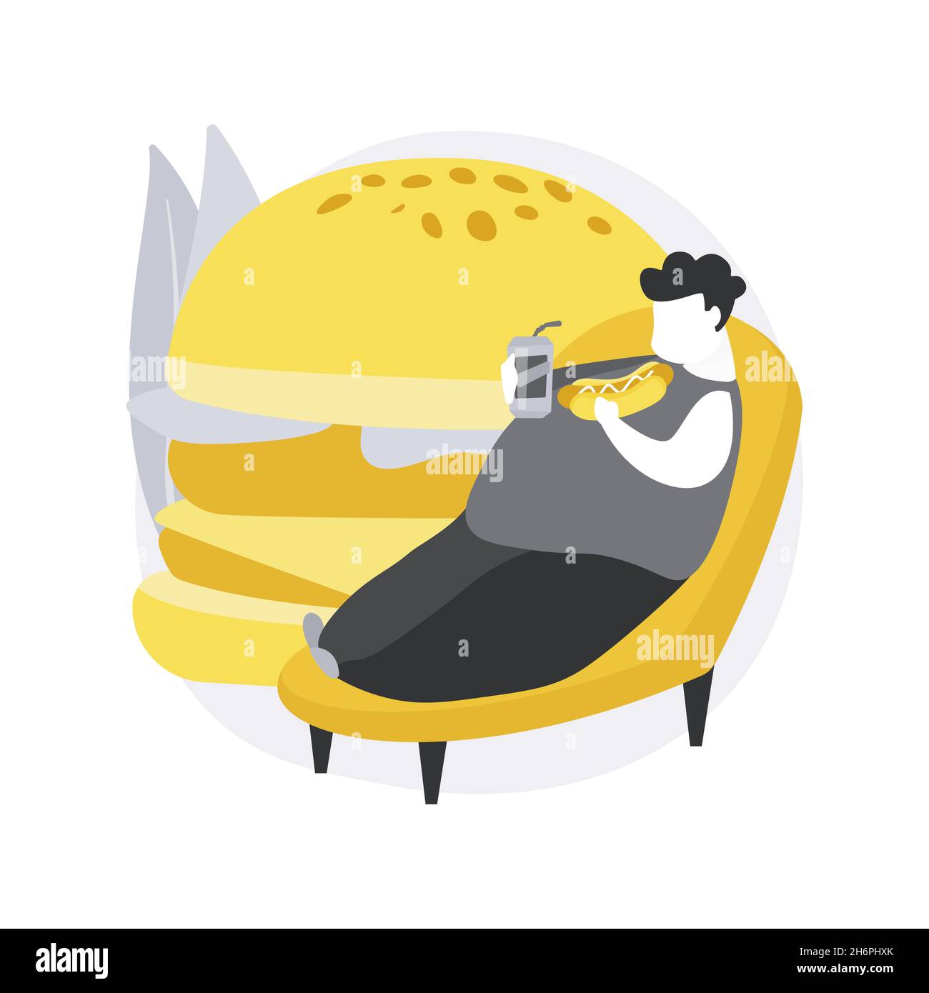 Passive lifestyle abstract concept vector illustration Stock Vector ...