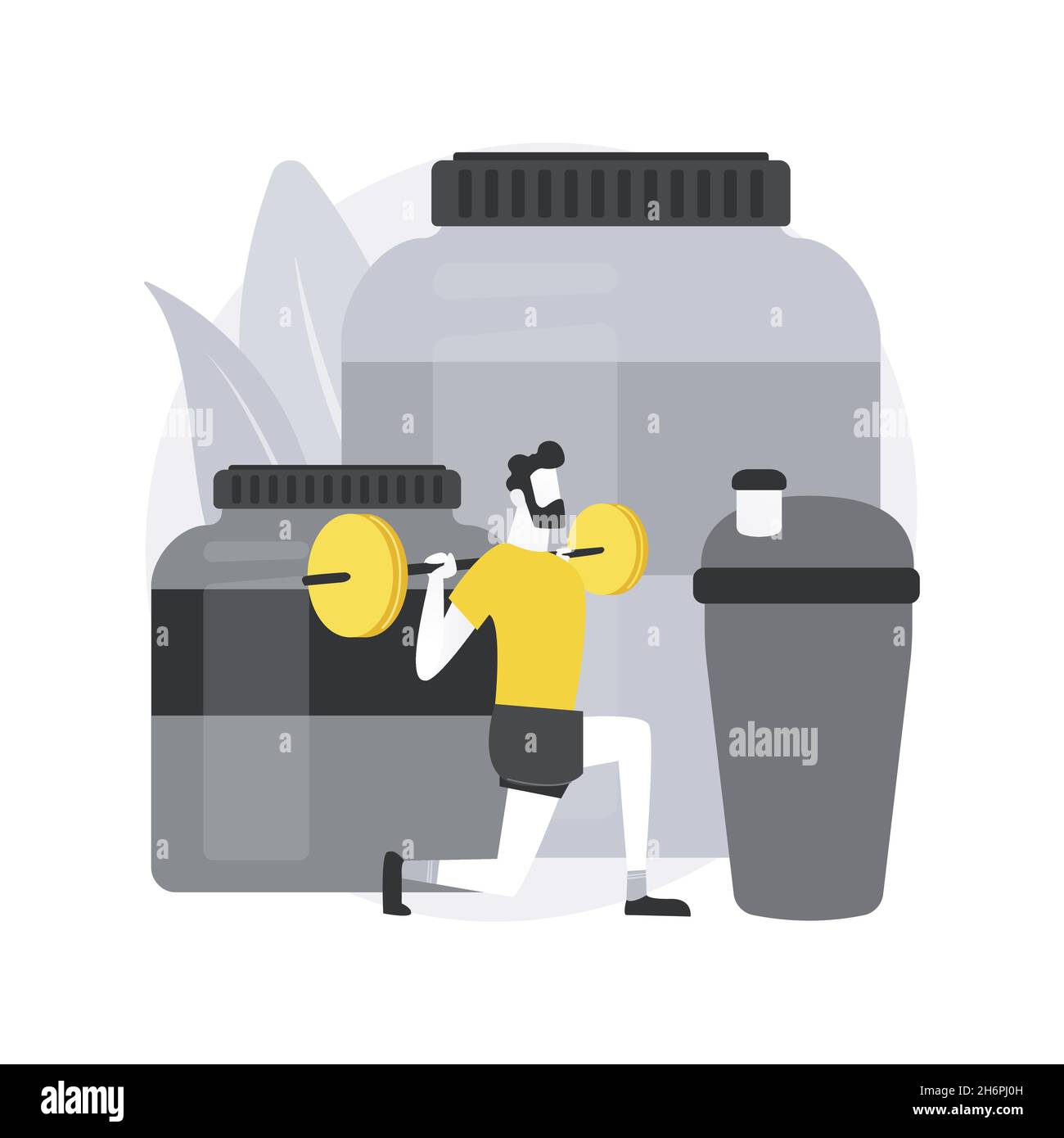 Sports nutrition abstract concept vector illustration Stock Vector ...