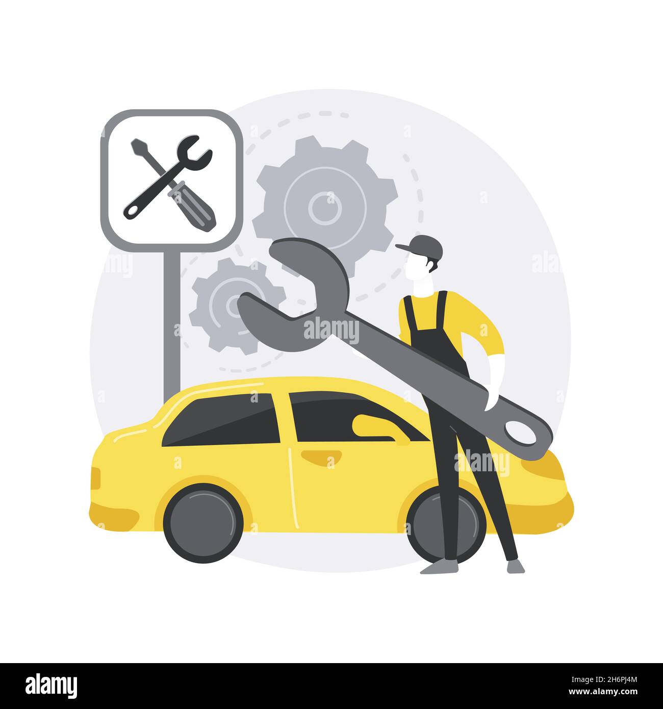 Car service abstract concept vector illustration Stock Vector Image ...
