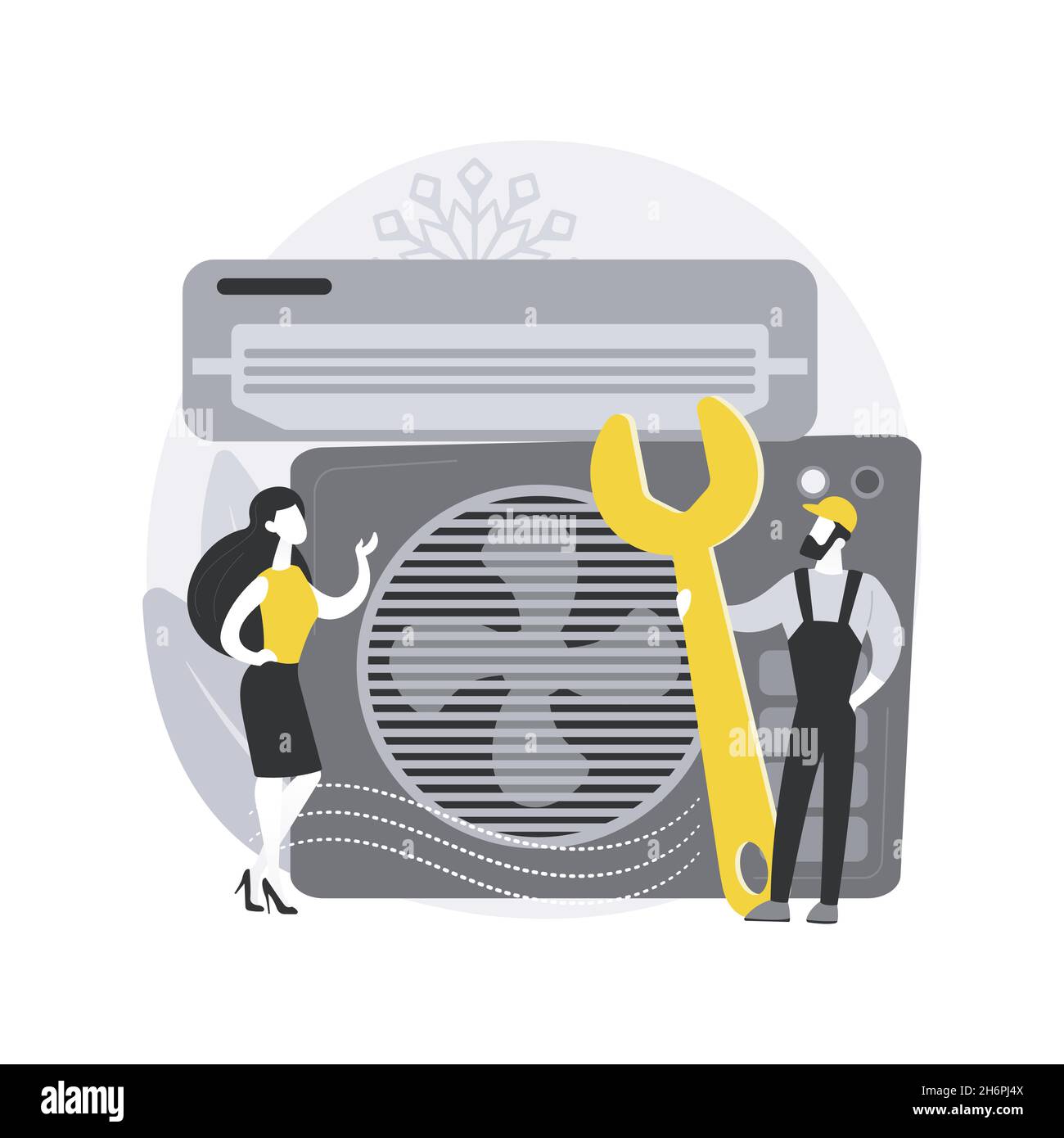 Air conditioning abstract concept vector illustration Stock Vector ...