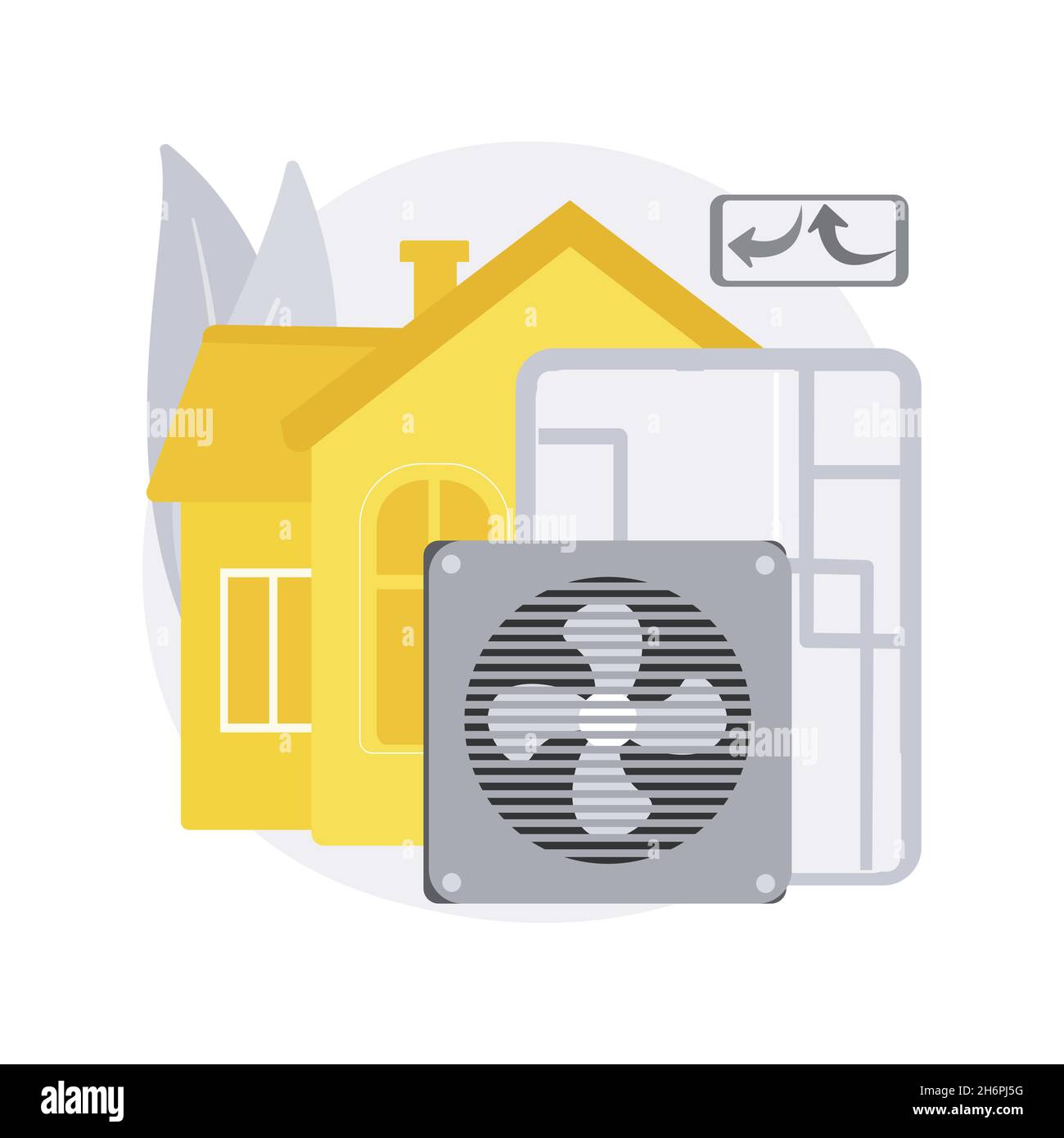 Ventilation system abstract concept vector illustration Stock Vector ...