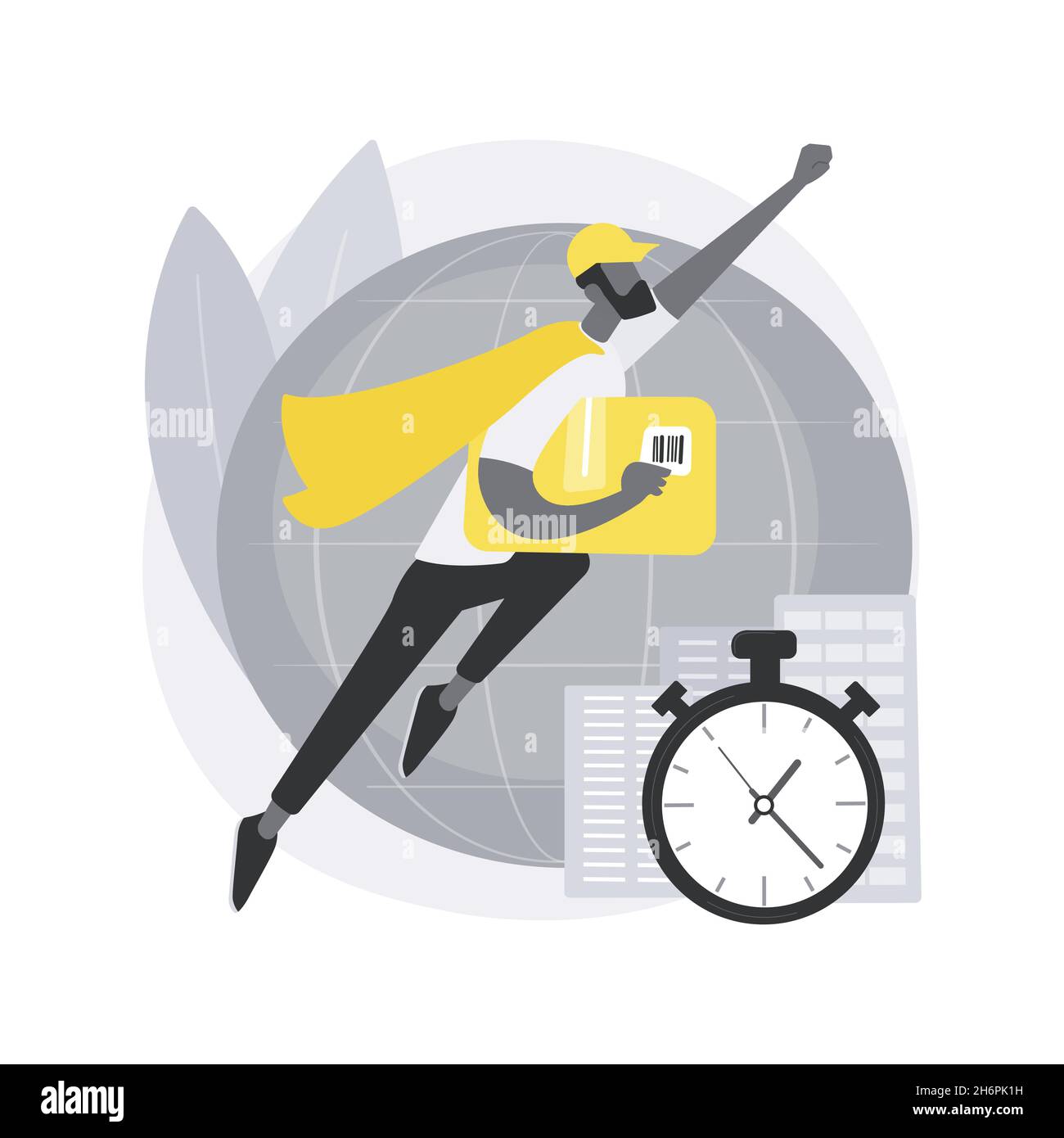 Express delivery service abstract concept vector illustration Stock ...