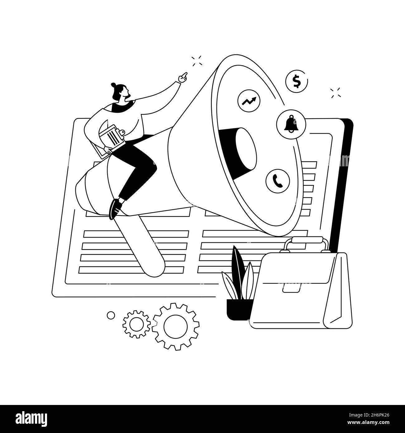 Job alert abstract concept vector illustration Stock Vector Image & Art ...