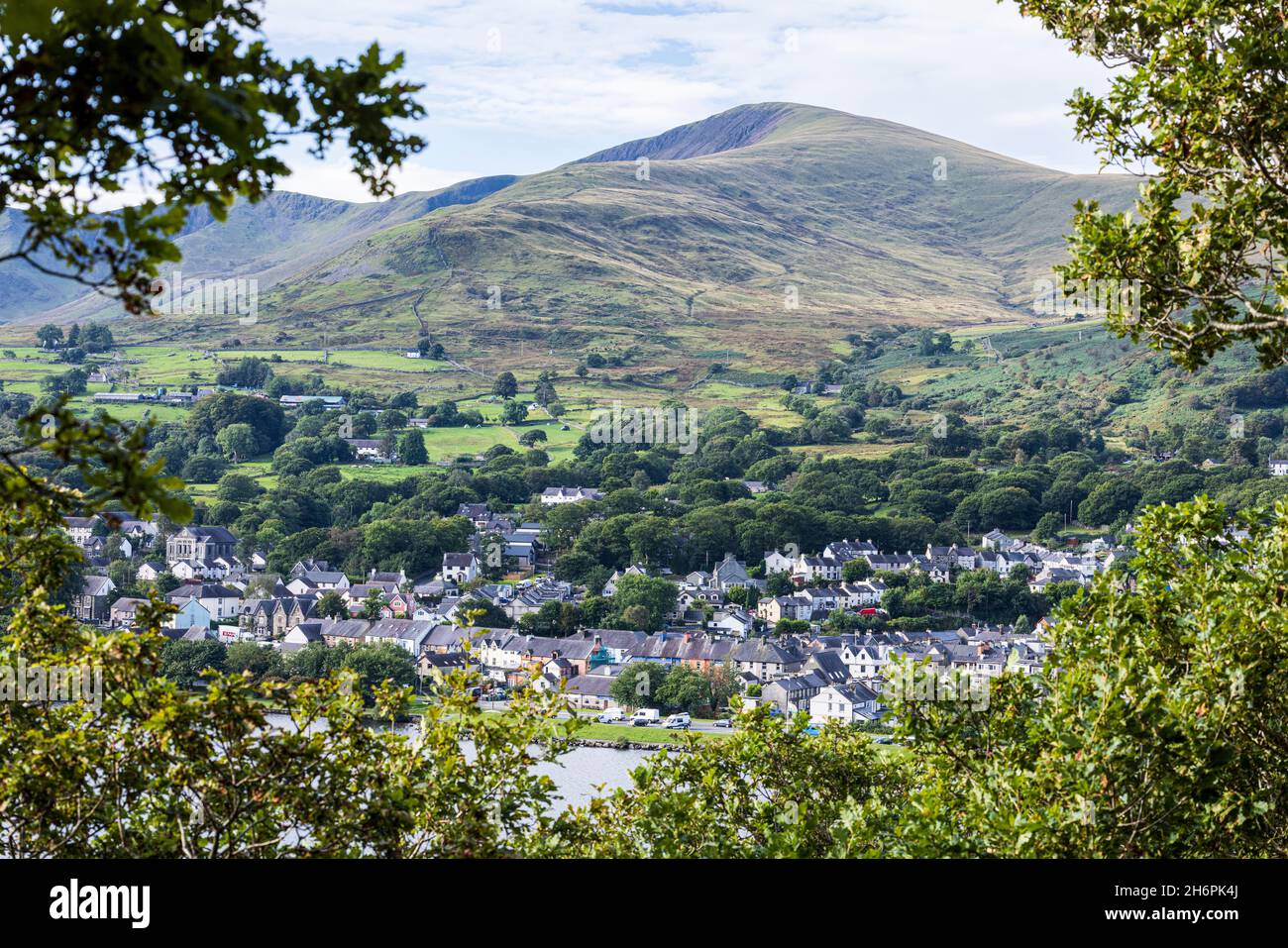 Aerial view village wales hi-res stock photography and images - Alamy