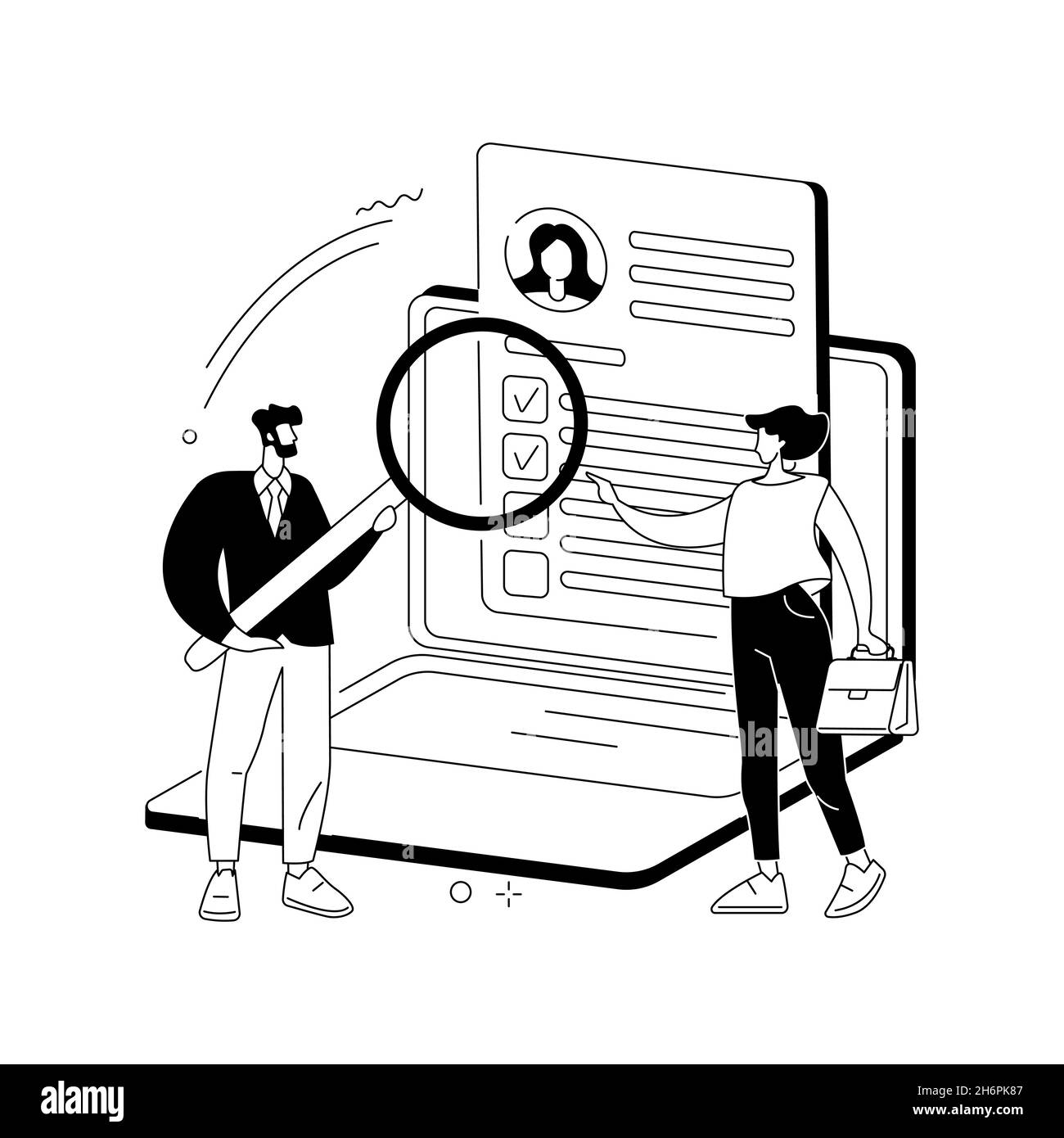 Specialist recruitment abstract concept vector illustration Stock ...