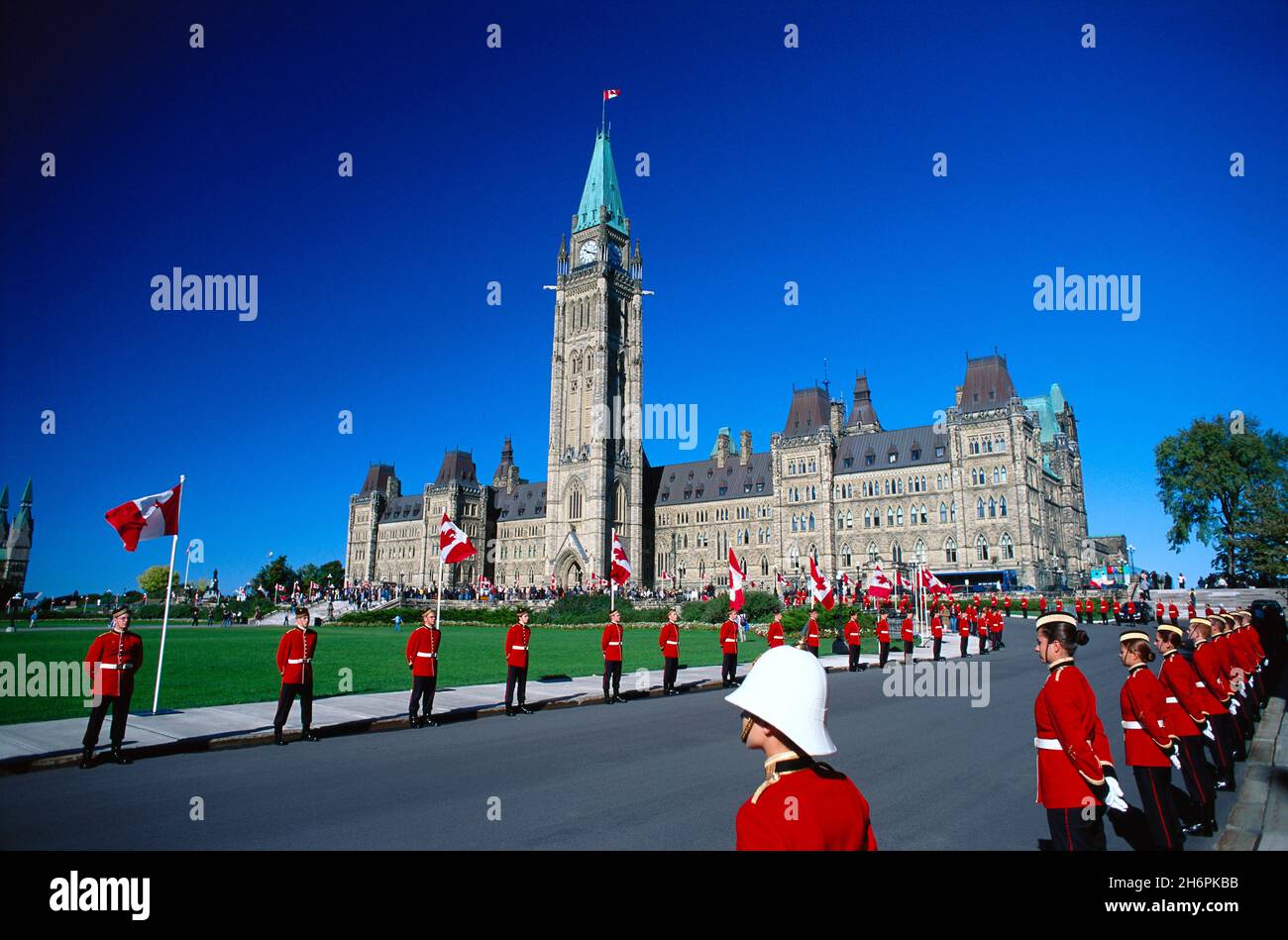 Centre block of the canadian parliament buildings hi-res stock ...