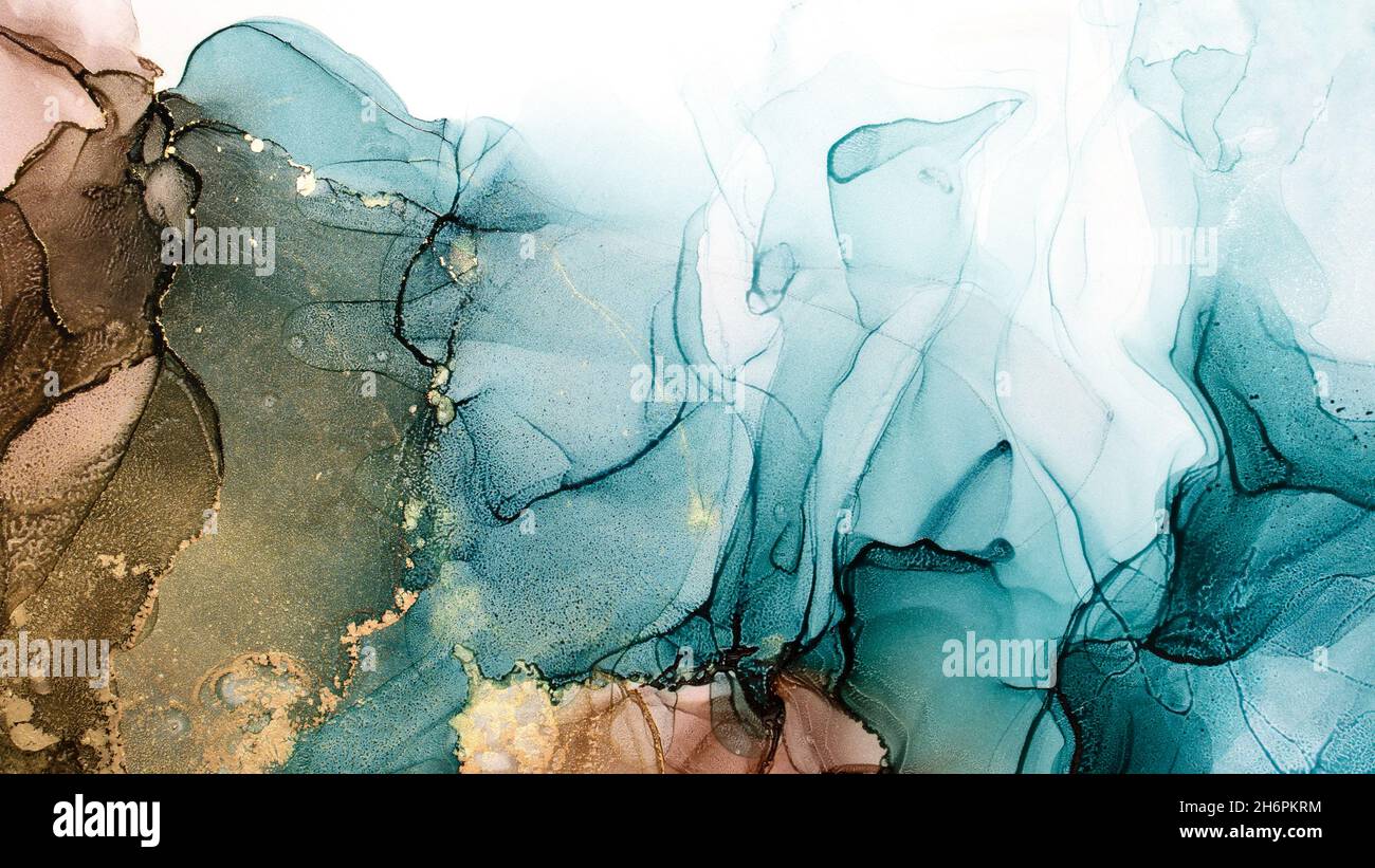 Alcohol ink colors translucent. Abstract marble texture background ...