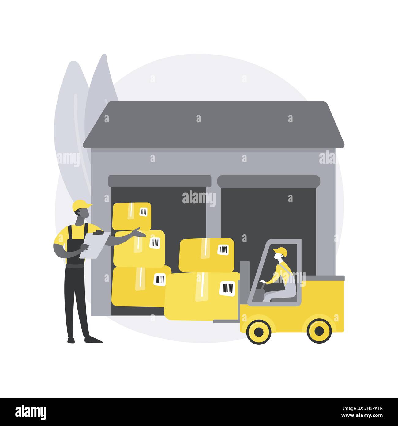 Warehouse logistics abstract concept vector illustration Stock Vector ...