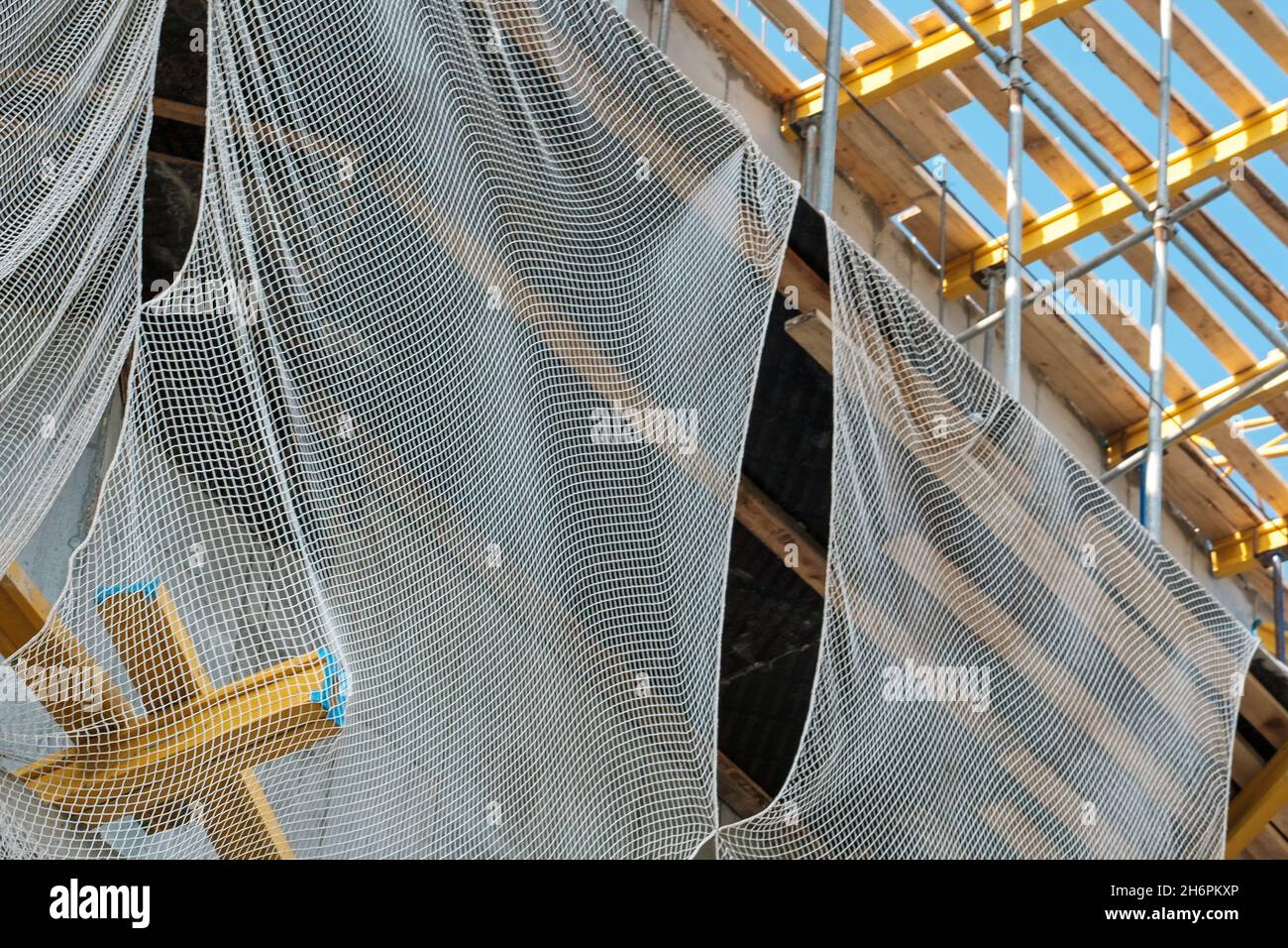 Protective building network used on building Stock Photo - Alamy