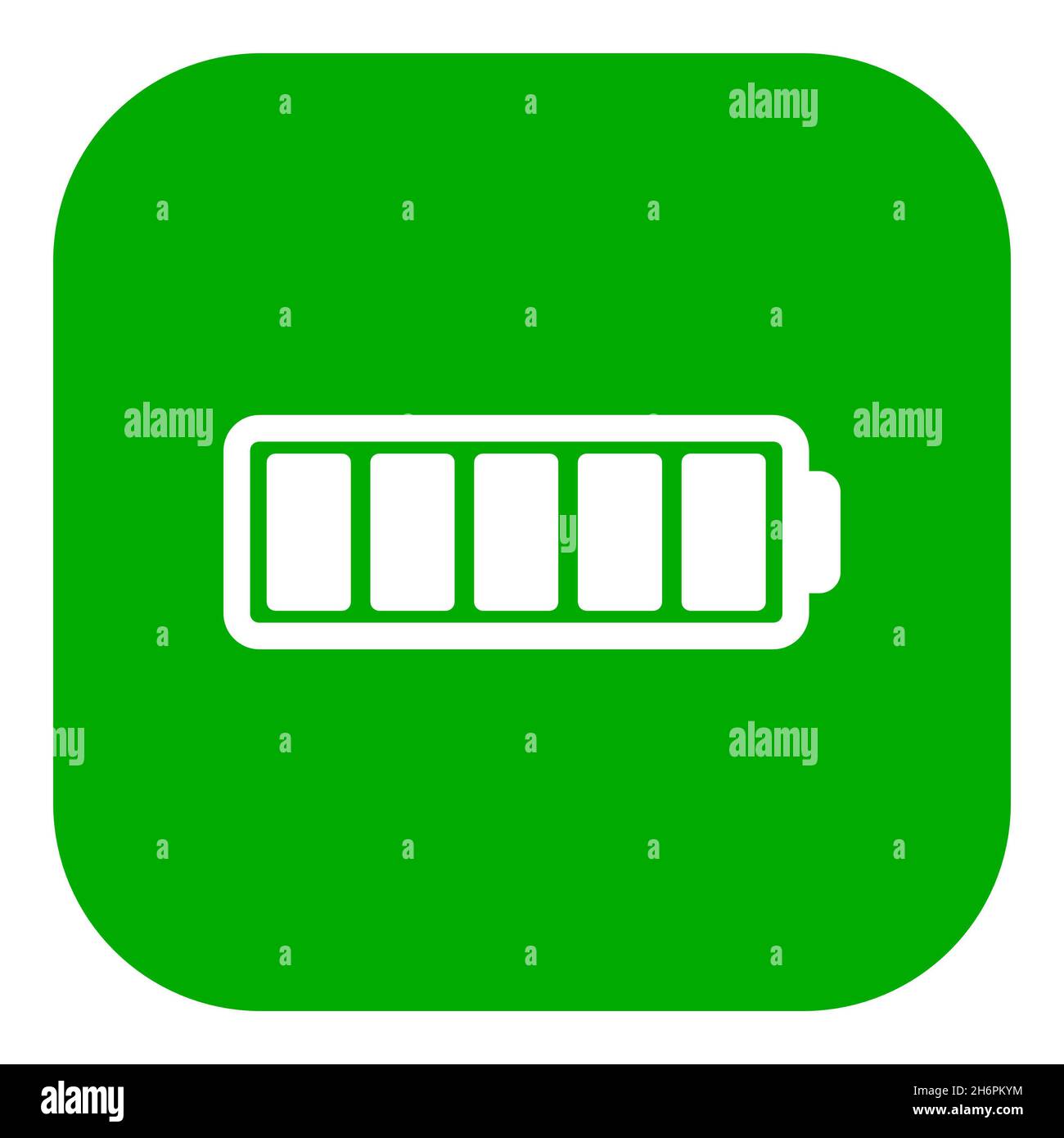 Battery and app icon Stock Photo - Alamy