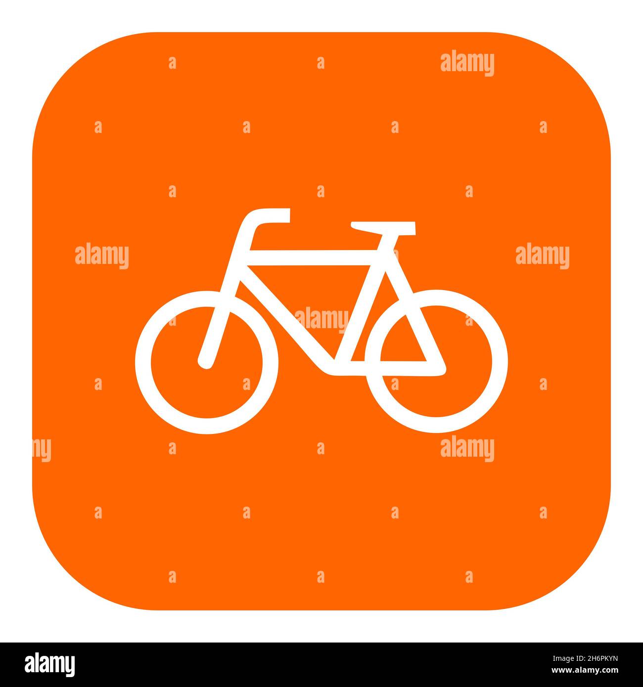 Bicycle and app icon Stock Photo - Alamy