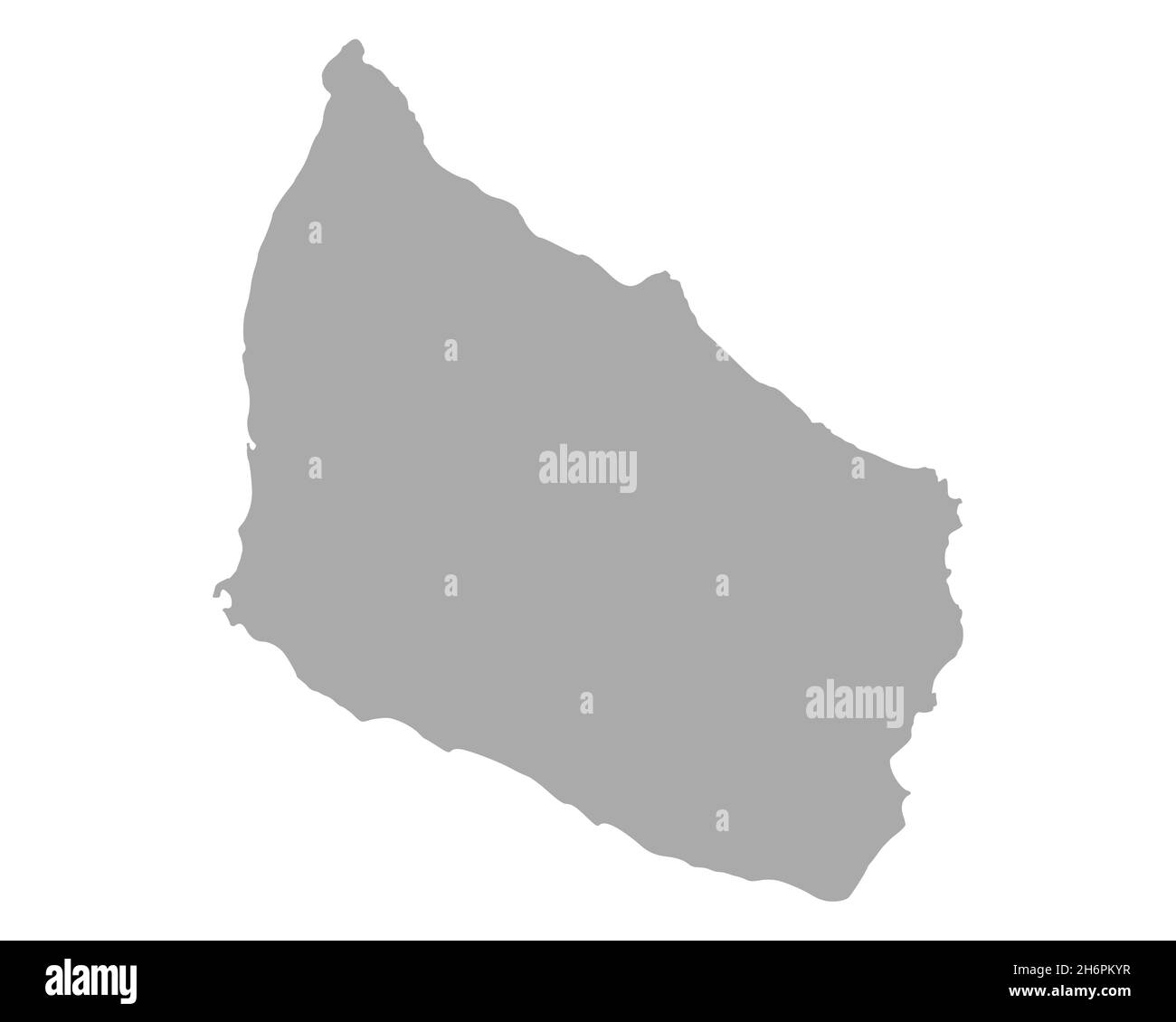 Map of Bornholm Stock Photo - Alamy
