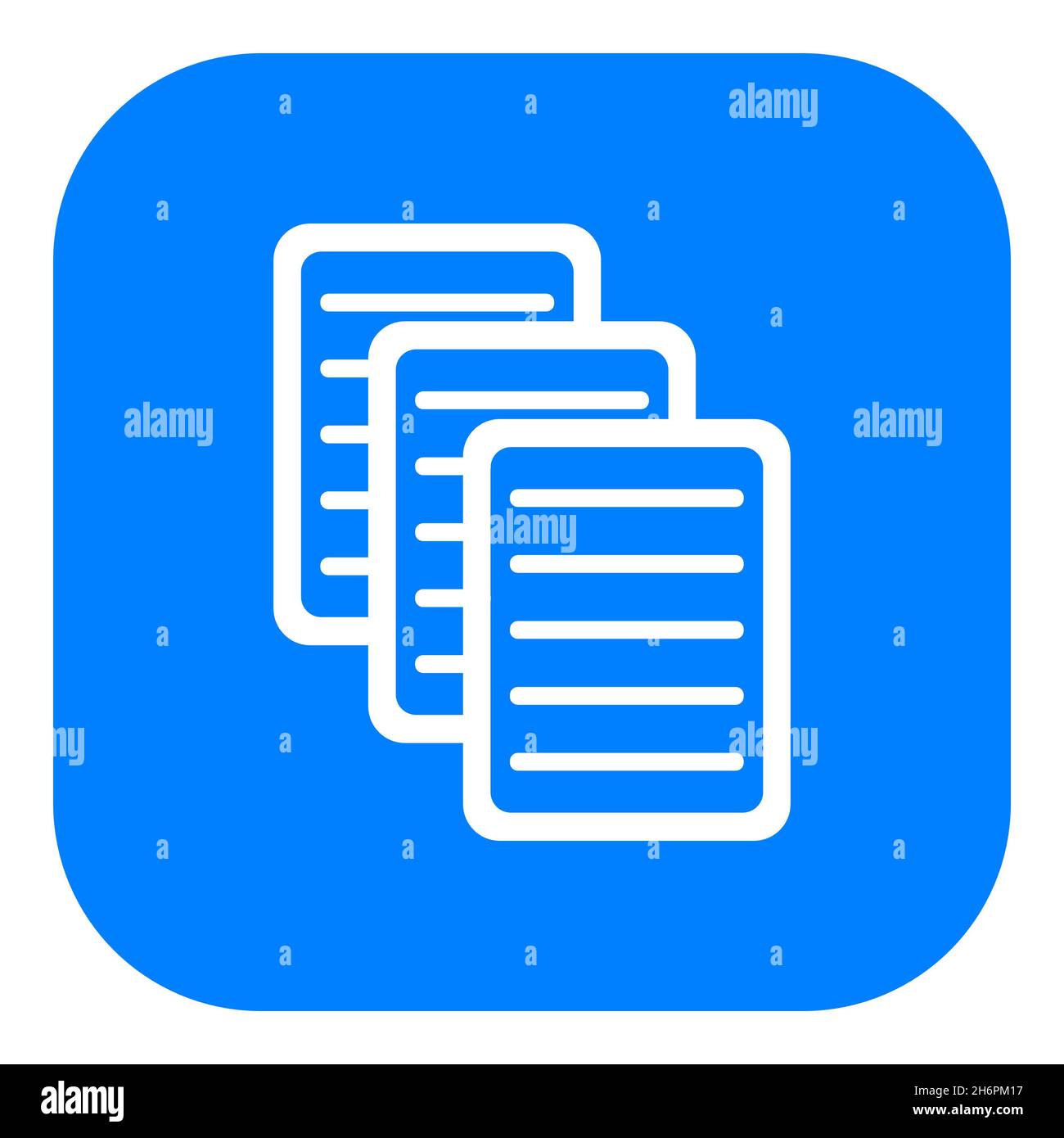 Document and app icon Stock Photo - Alamy