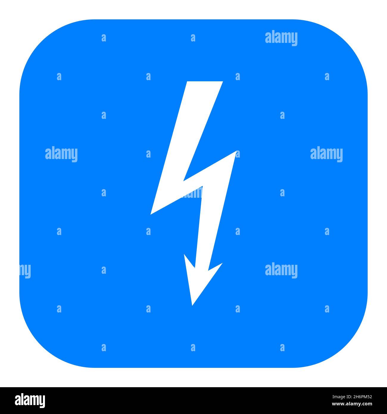 Lightning and app icon Stock Photo - Alamy